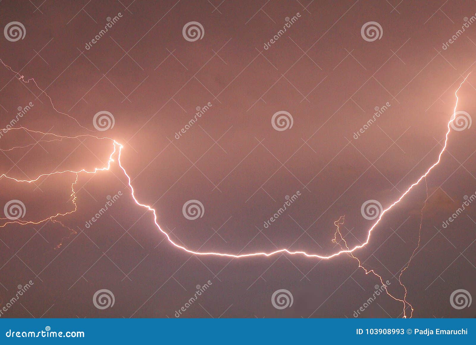 A Natural Phenomenon of the Thunderbolt Stock Image - Image of befor ...