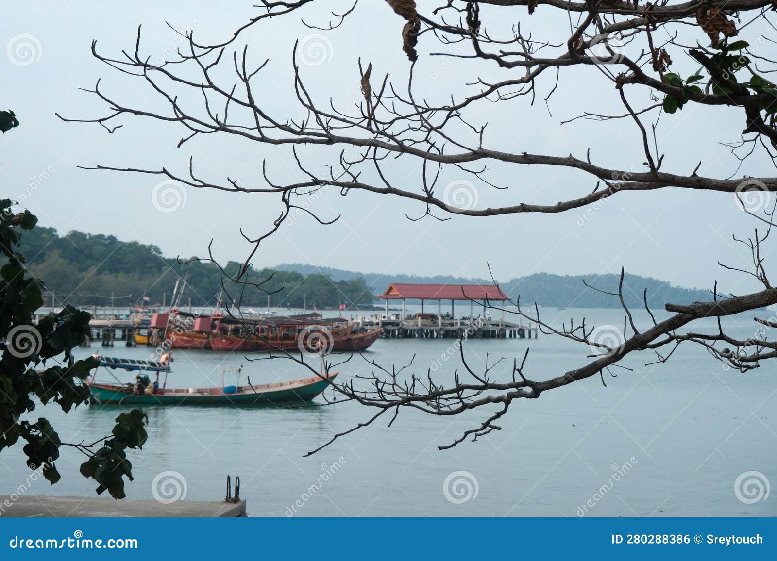 Natural pier beach peach stock photo. Image of pier - 280288386