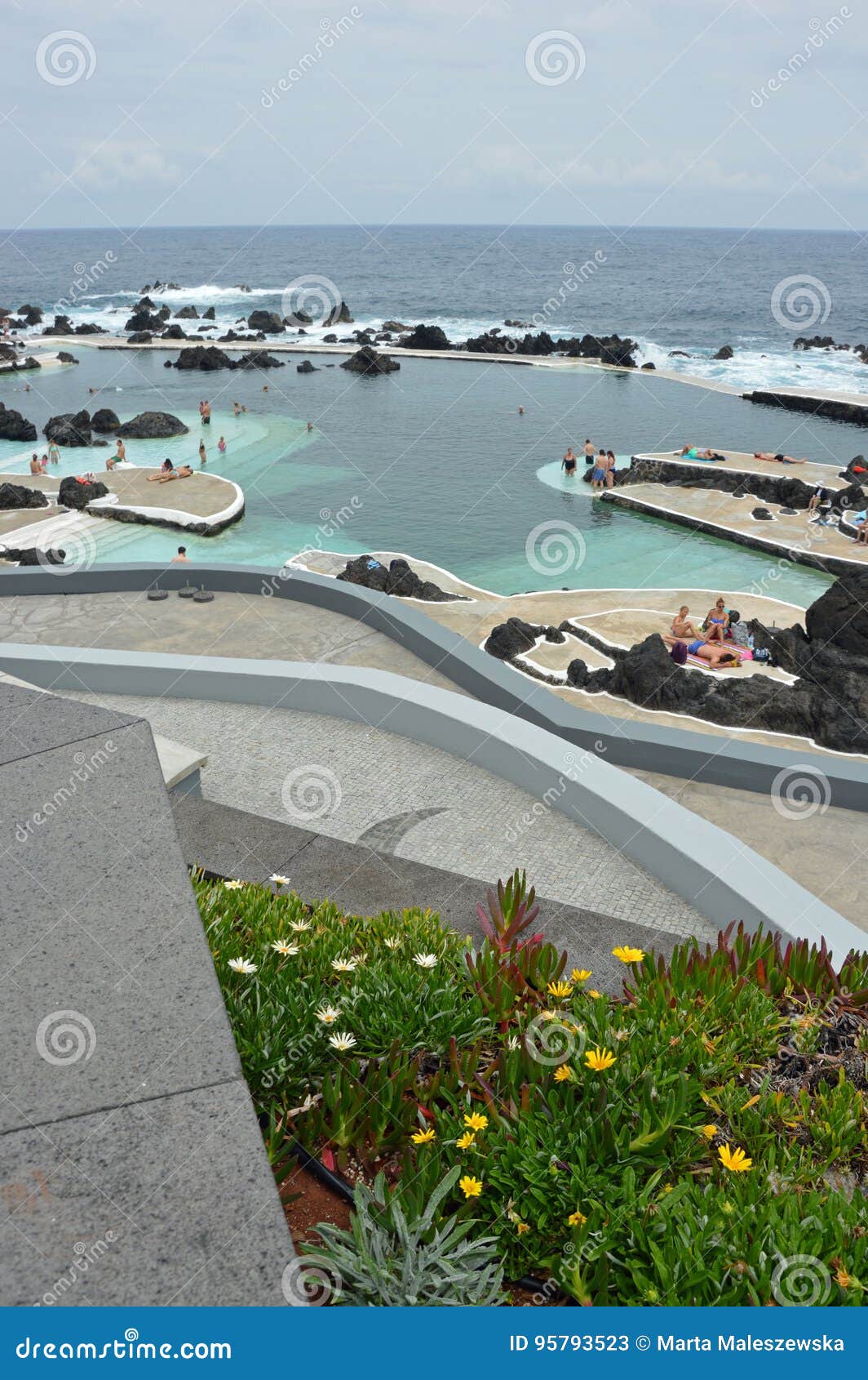 Natural Pool At Mosteiros Beach Praia Mosteiros, Sao Miguel, Azores ...