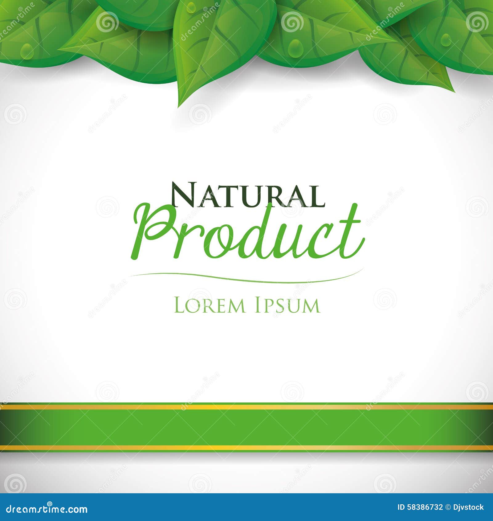Natural product design. stock vector. Illustration of brand - 58386732
