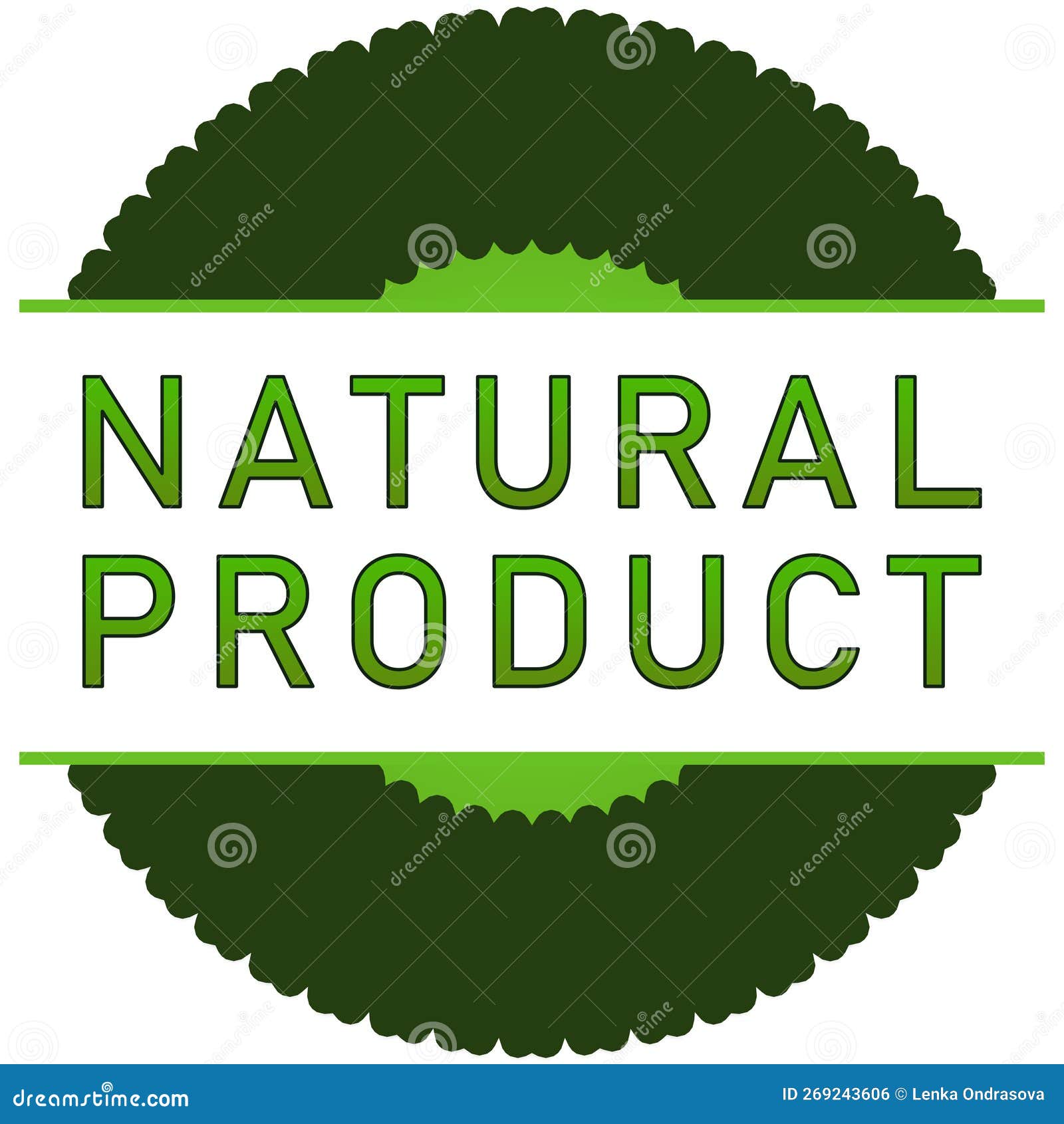 Natural product label stock illustration. Illustration of symbol ...