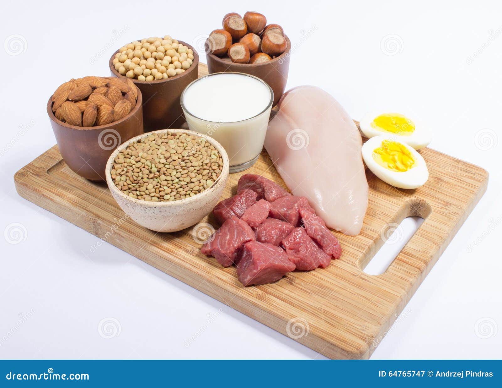 Natural Products Containing Plant and Animal Proteins. Stock Image ...