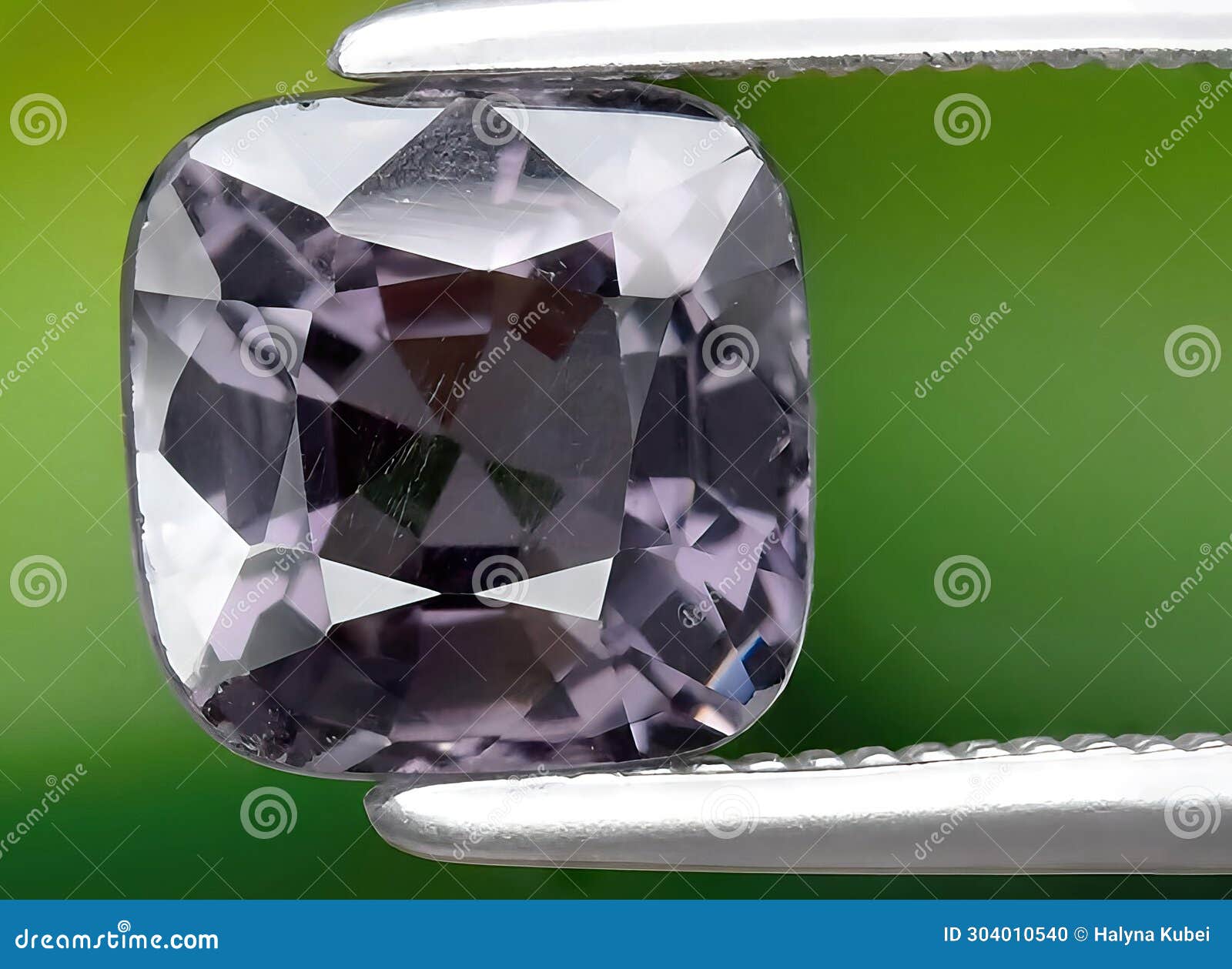 Natural Purple Spinel Gem on the Background Stock Illustration ...