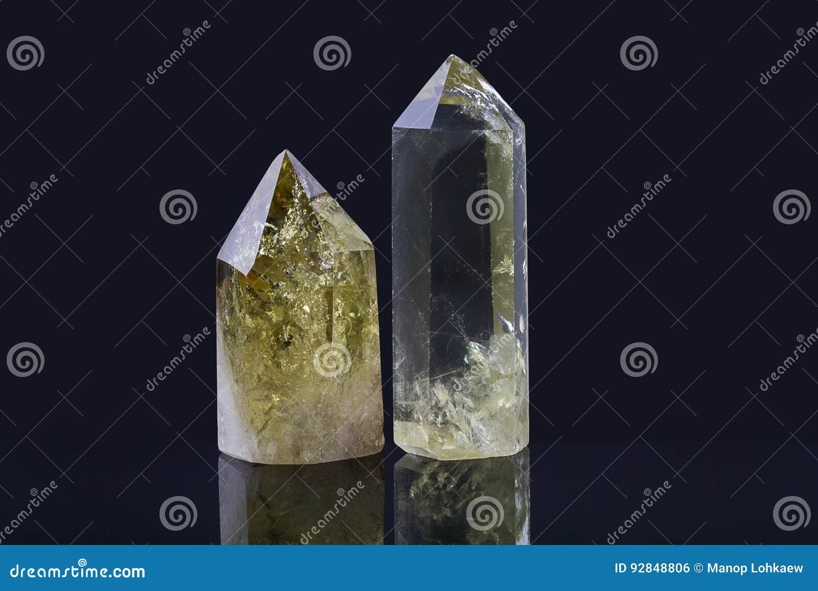 Natural Quartz Stone on Black Background Stock Photo - Image of macro ...