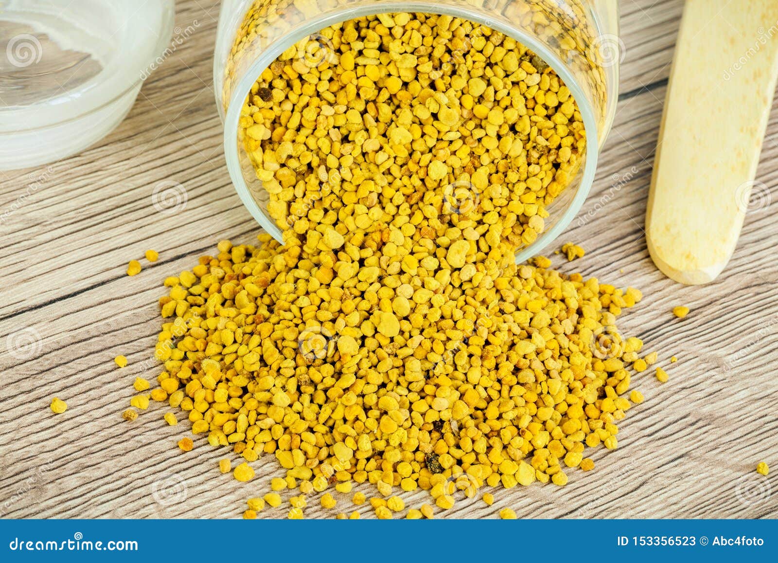 Natural Raw Bee Pollen on Table Stock Image - Image of energy, food ...