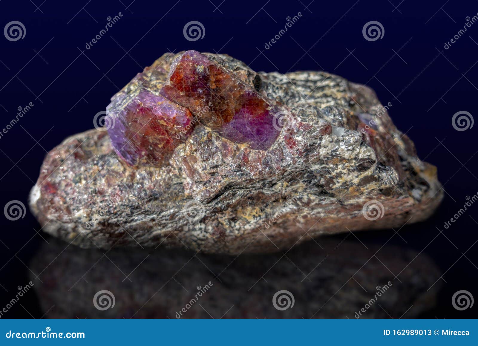 Natural Raw Gem Ruby Crystal. Rough and Uncut in Red Gem Ruby in Raw ...