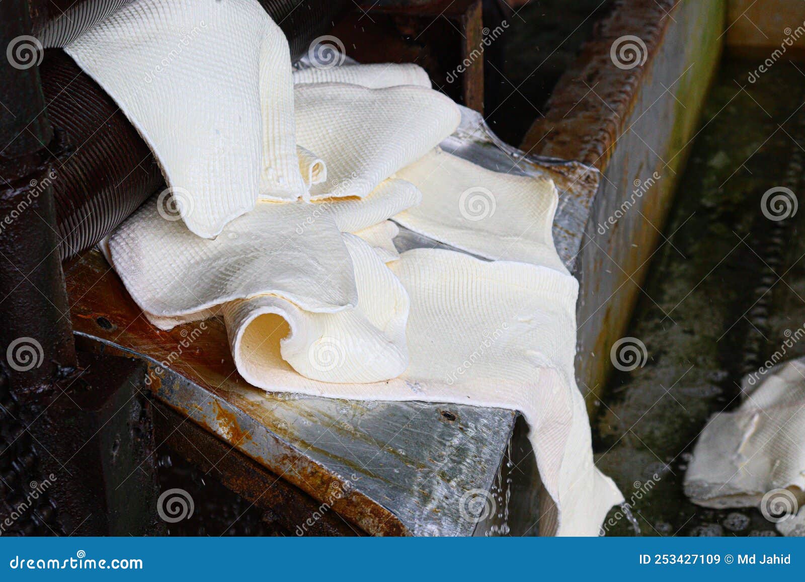 Natural Raw Rubber Sheets on Factory Stock Image - Image of lumber ...