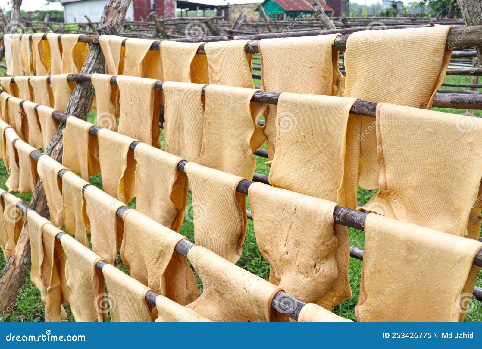 Natural Raw Rubber Sheets on Factory Stock Image - Image of process ...