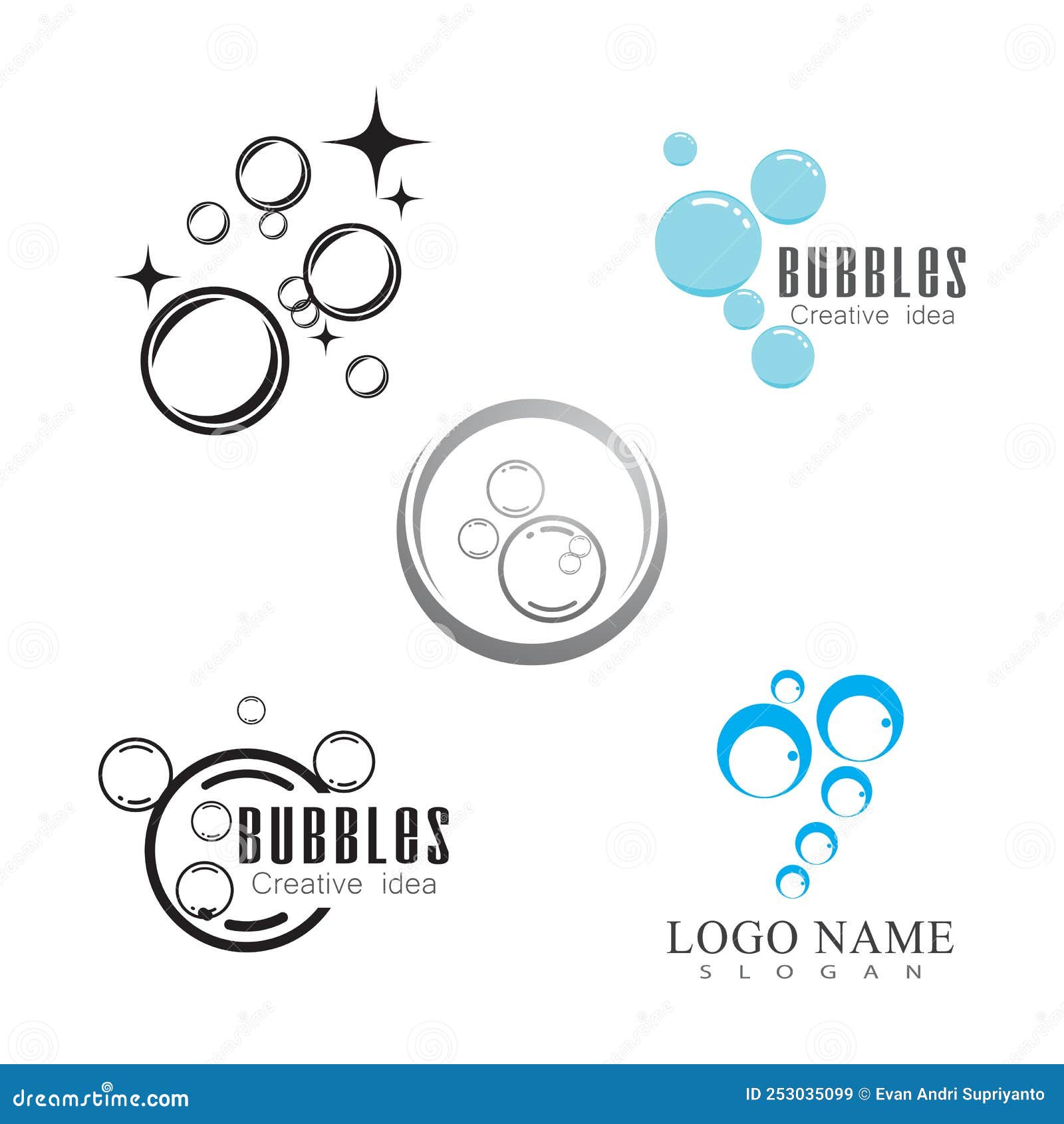 Natural Realistic Bubble Illustration Vector Design Stock Vector ...