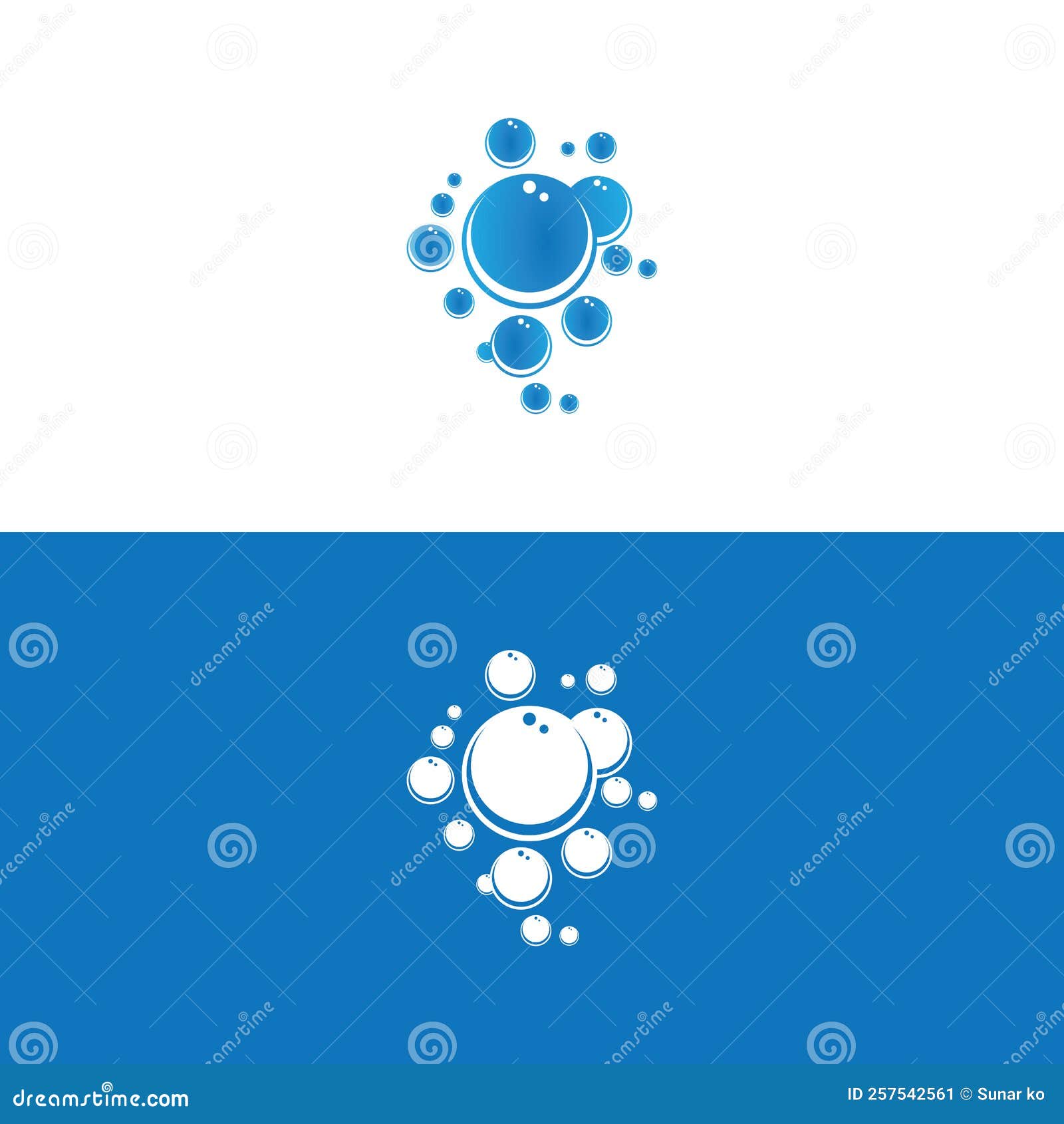 Natural Realistic Bubble Illustration Vector Design Stock Illustration ...