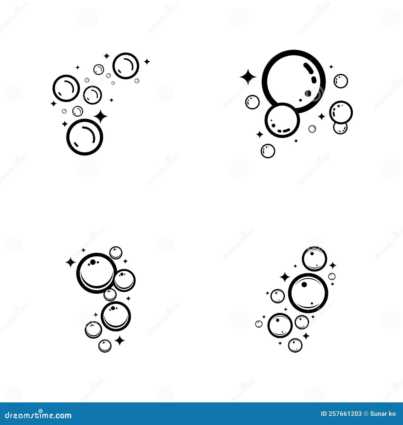 Natural Realistic Bubble Illustration Vector Design Stock Vector ...