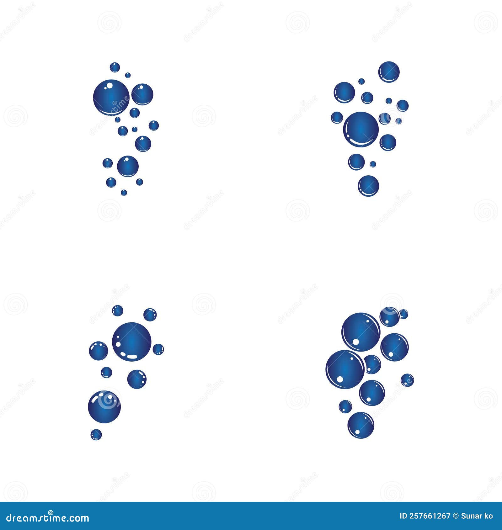 Natural Realistic Bubble Illustration Vector Design Stock Vector ...