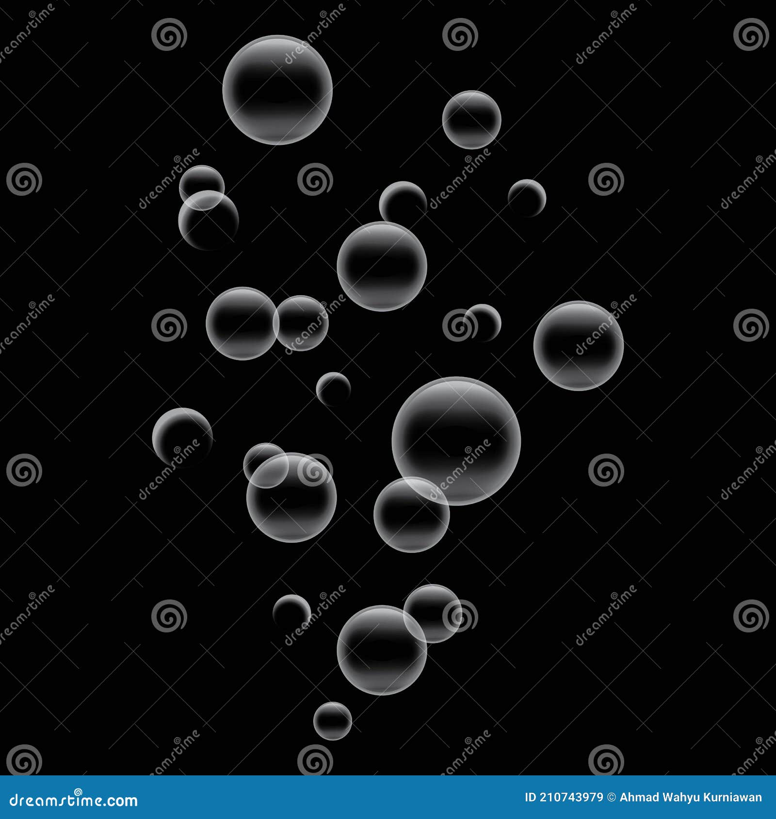 Realistic bubble stock vector. Illustration of pure - 210743979