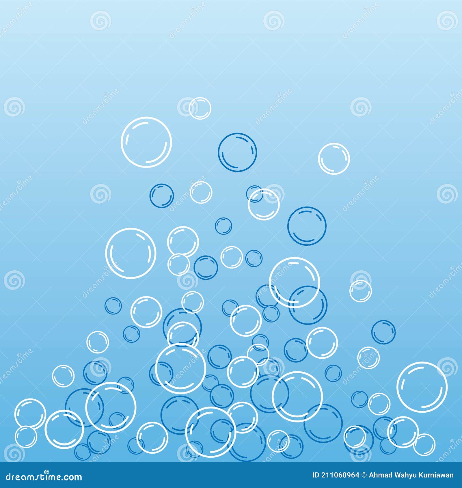 Realistic bubble stock vector. Illustration of fizzy - 211060964
