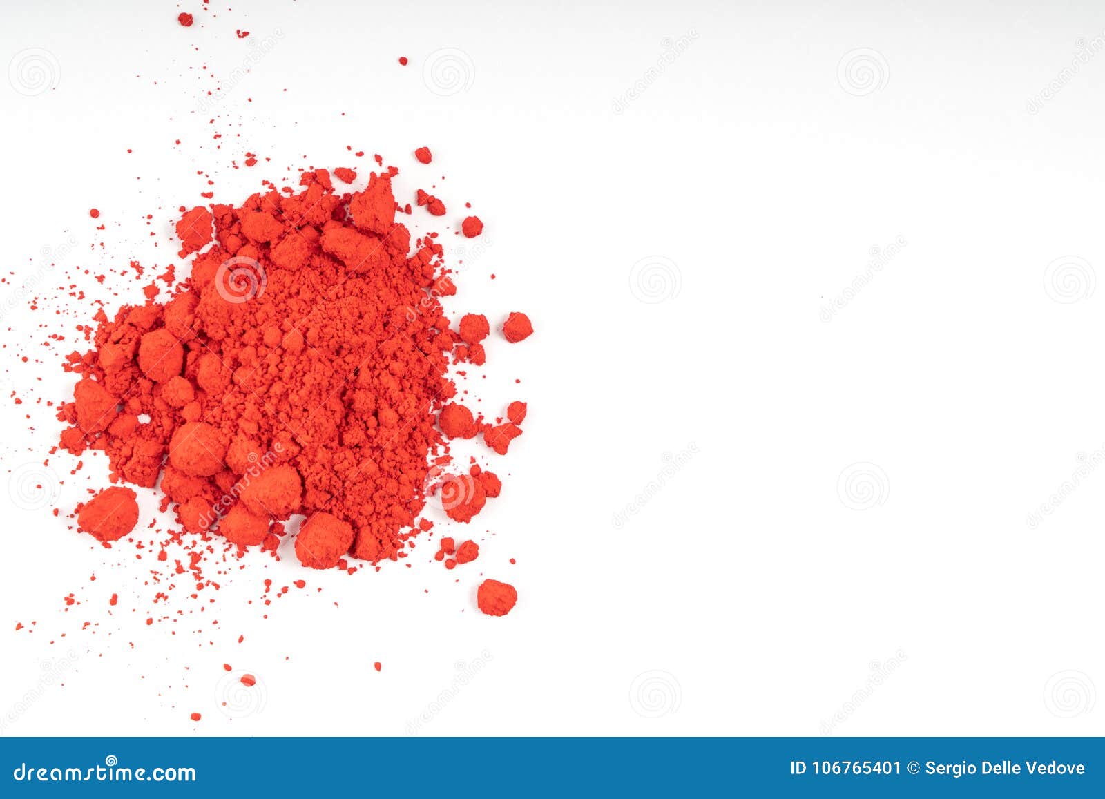 Natural Red Colored Pigment Powder Stock Image - Image of orange ...