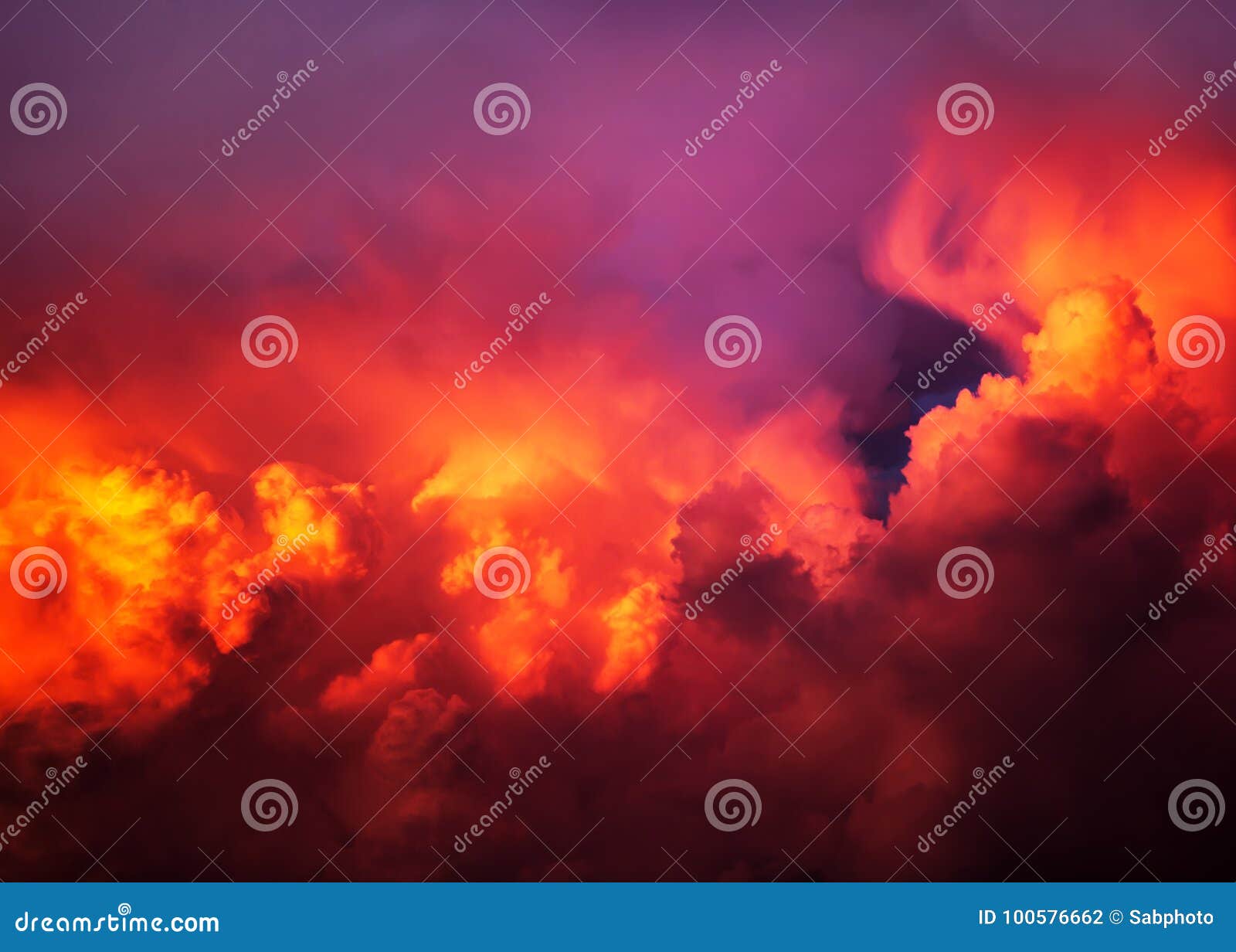 Red Sunlight and Clouds stock photo. Image of dramatic - 100576662