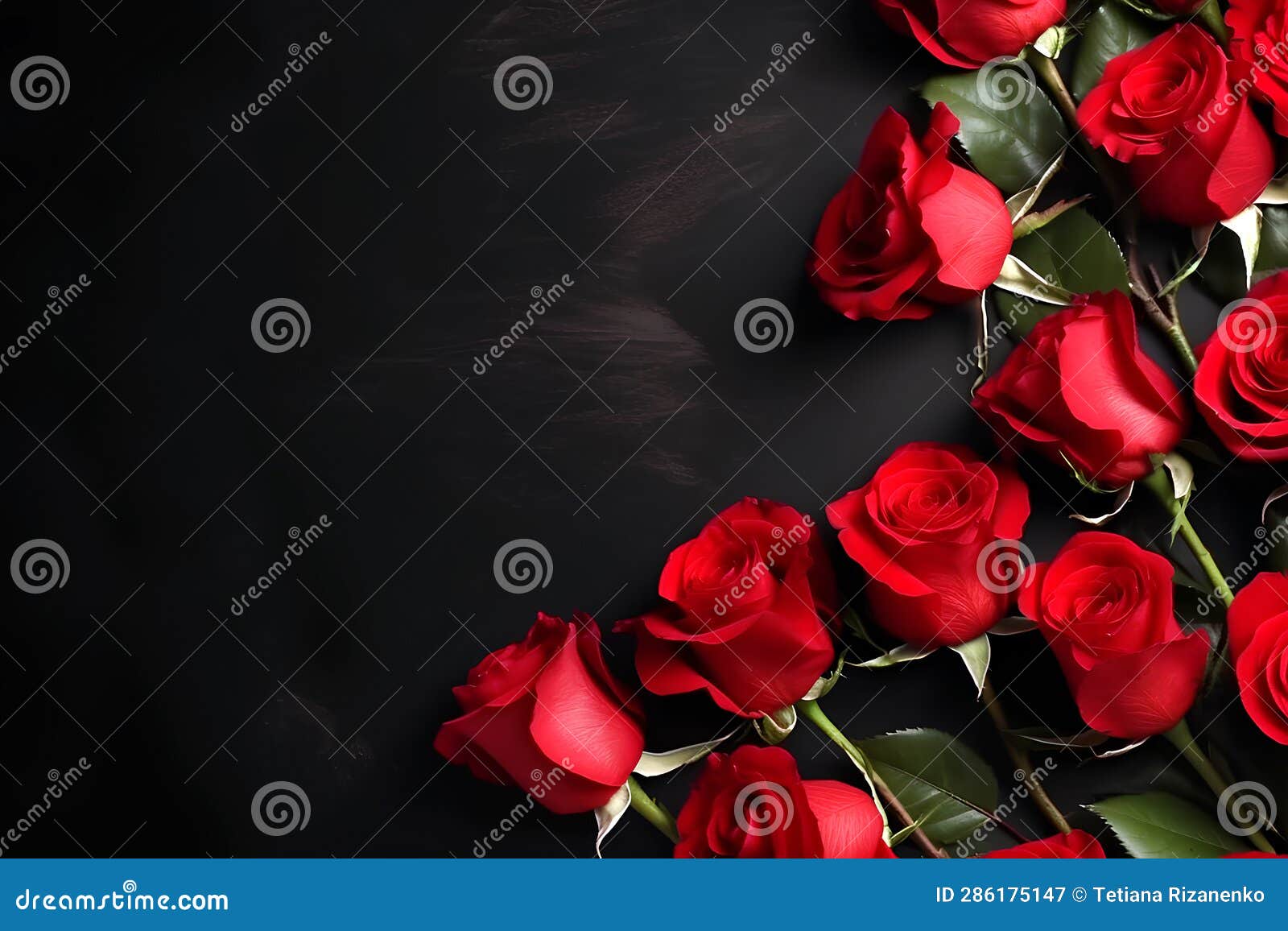 Natural Red Roses Background Stock Illustration - Illustration of ...