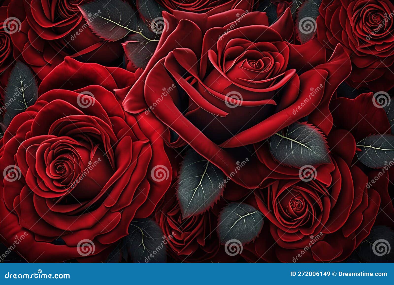 Natural Red Roses Background Stock Illustration - Illustration of ...
