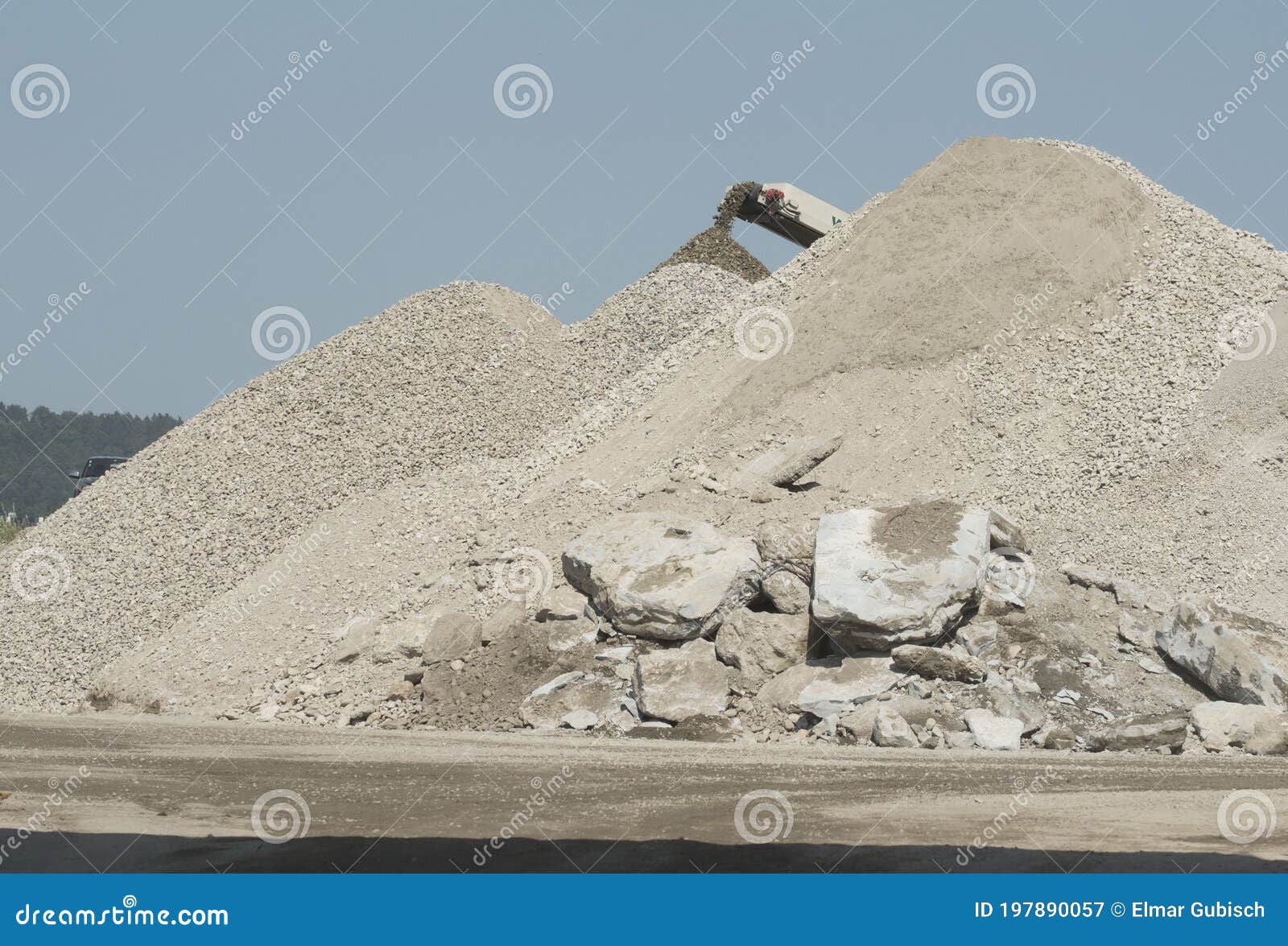 Natural Resource Sand and Gravel Stock Image - Image of city, mining ...