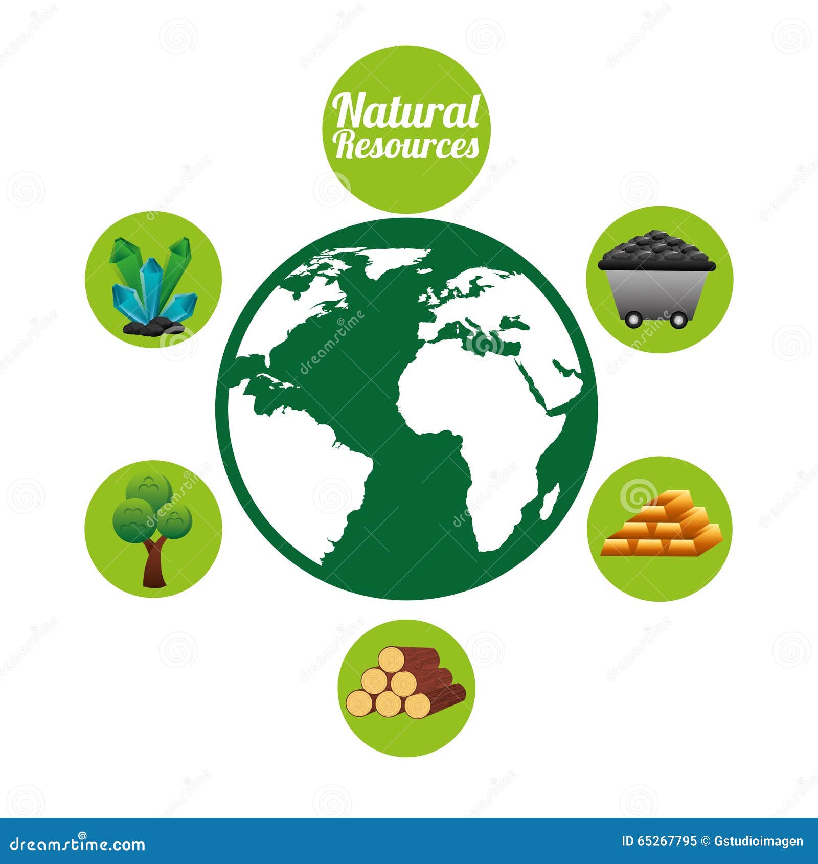 Natural Resources Vector Illustration | CartoonDealer.com #97477674