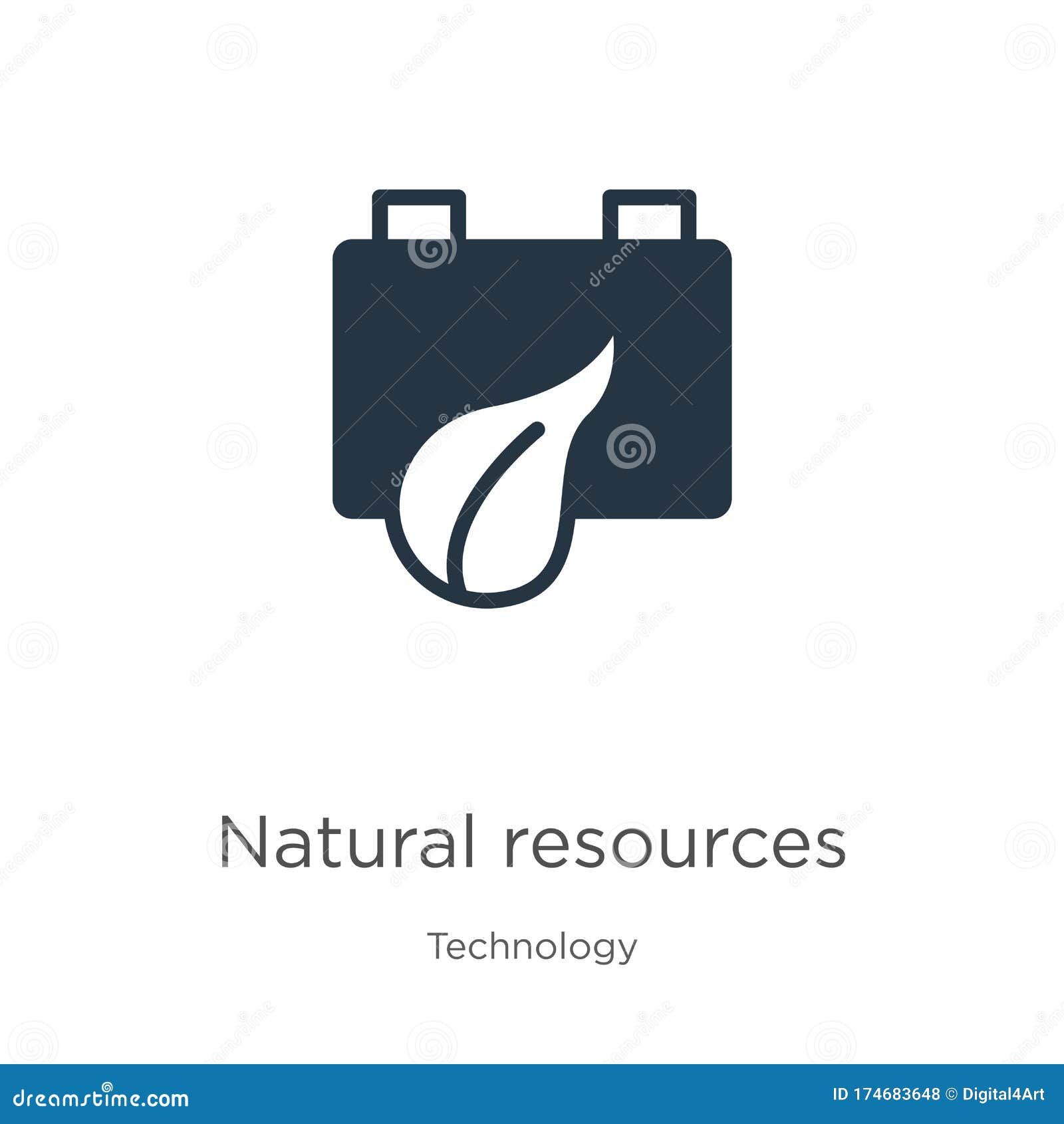 Natural Resources Icon Vector. Trendy Flat Natural Resources Icon from ...