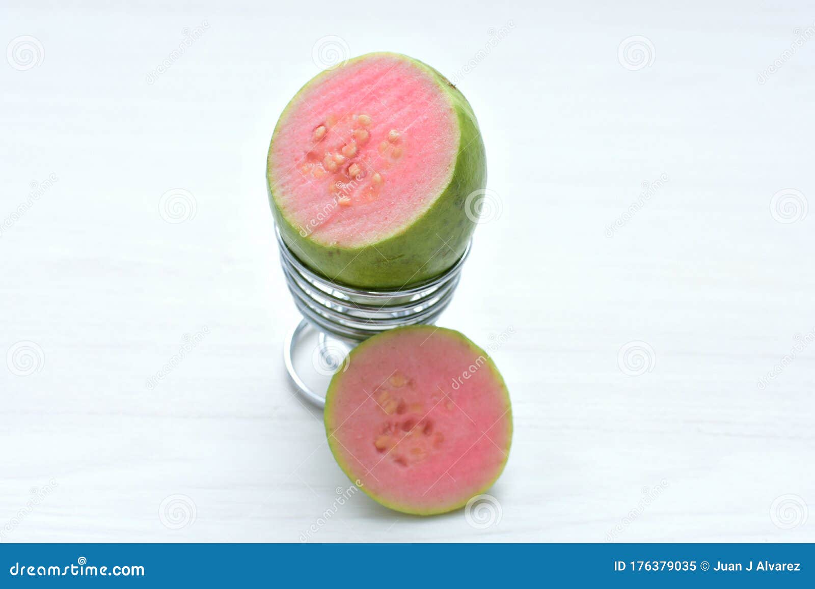 Natural ripe guava fruit stock image. Image of exotic - 176379035