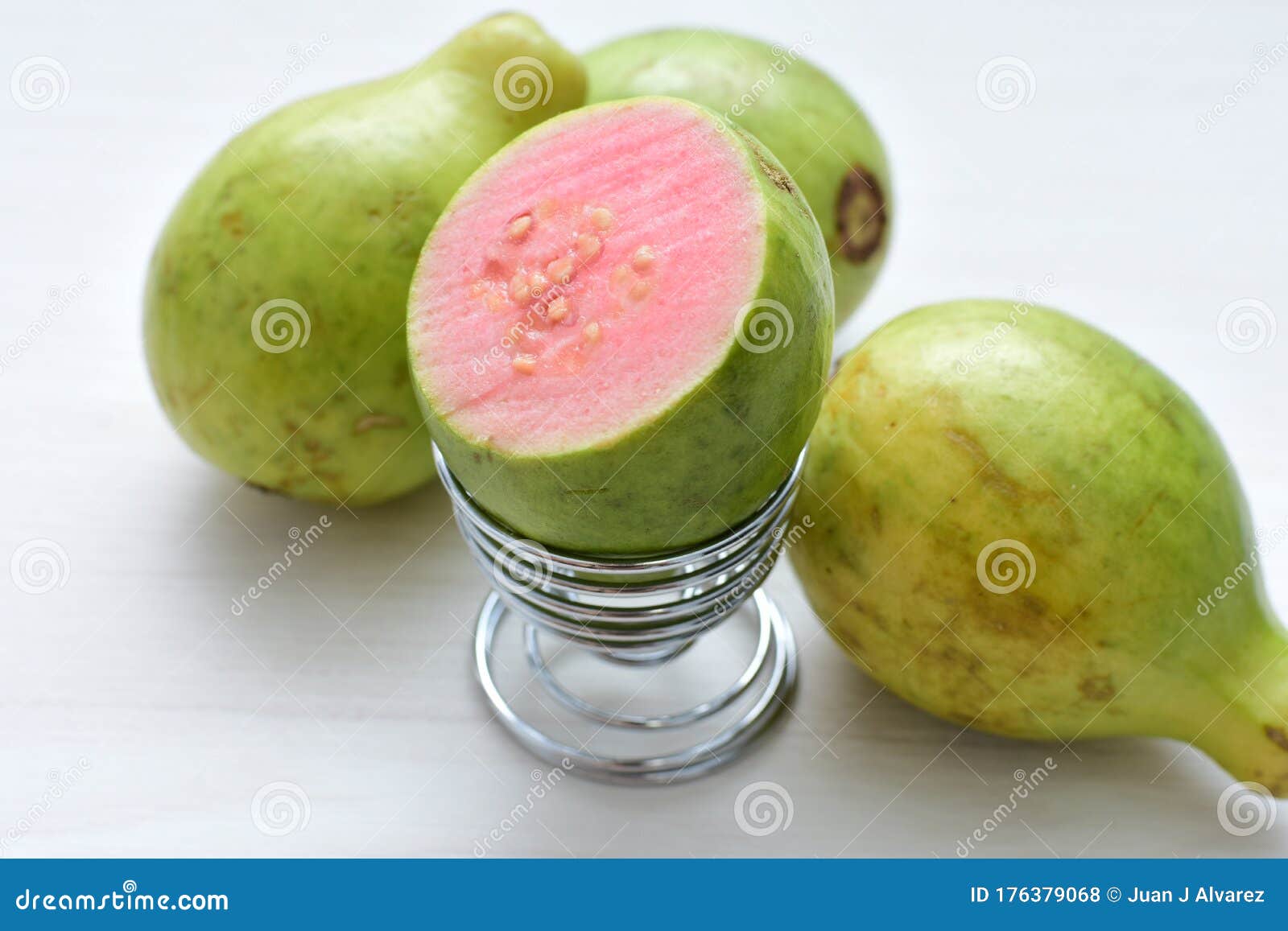 Natural ripe guava fruit stock photo. Image of common - 176379068
