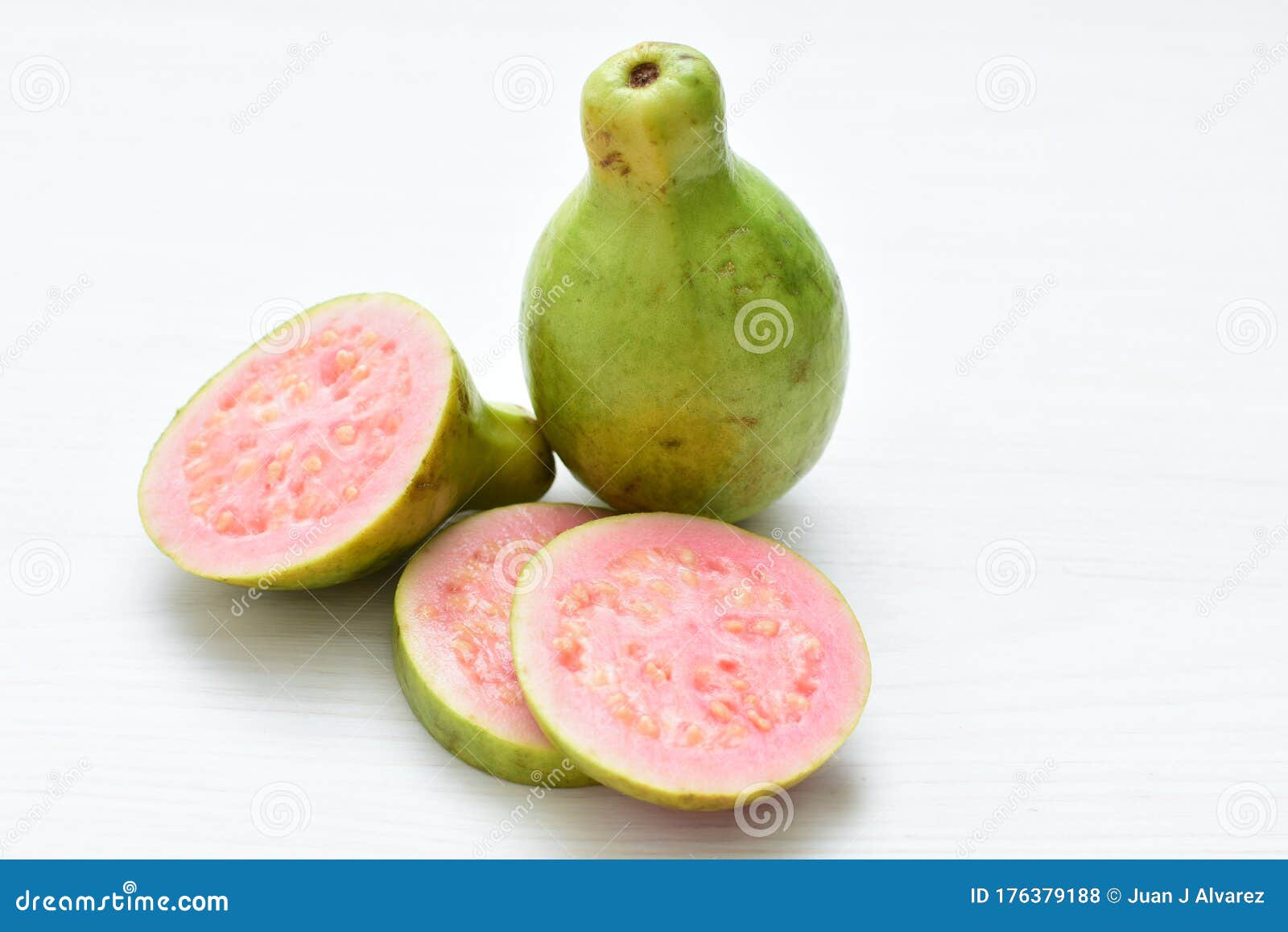 Natural ripe guava fruit stock photo. Image of exotic - 176379188
