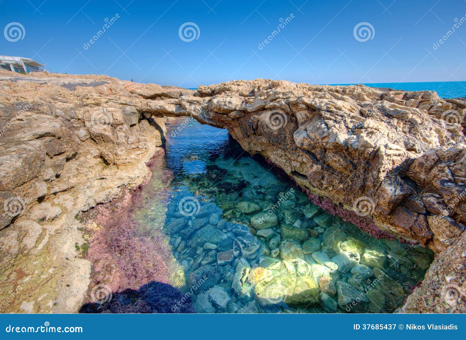 Arch Pool Terrace On Summer Resort (Greece) Royalty-Free Stock Photo ...
