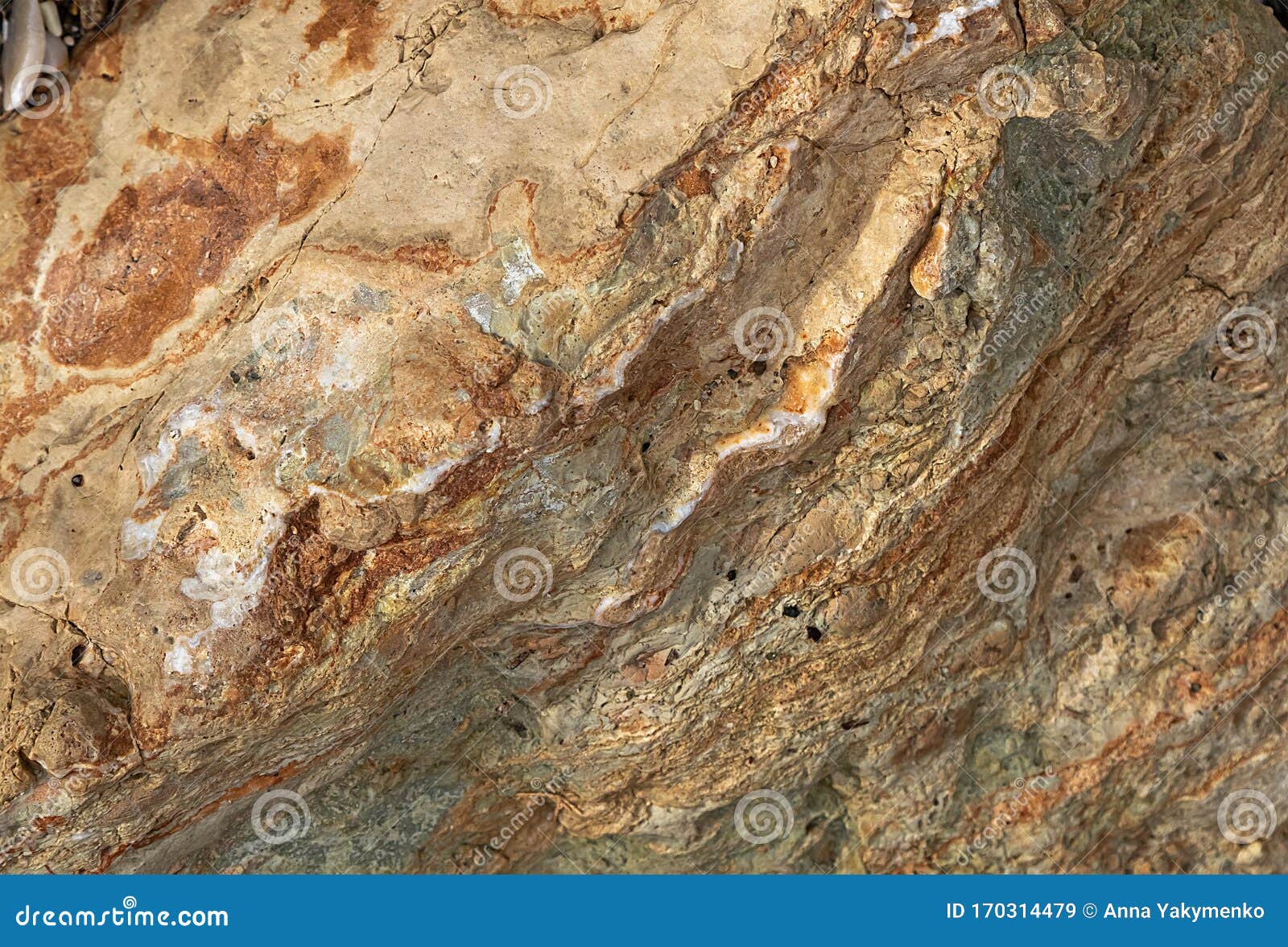 Natural Rock Background. Sedimentary Rock Layers Stock Image - Image of ...