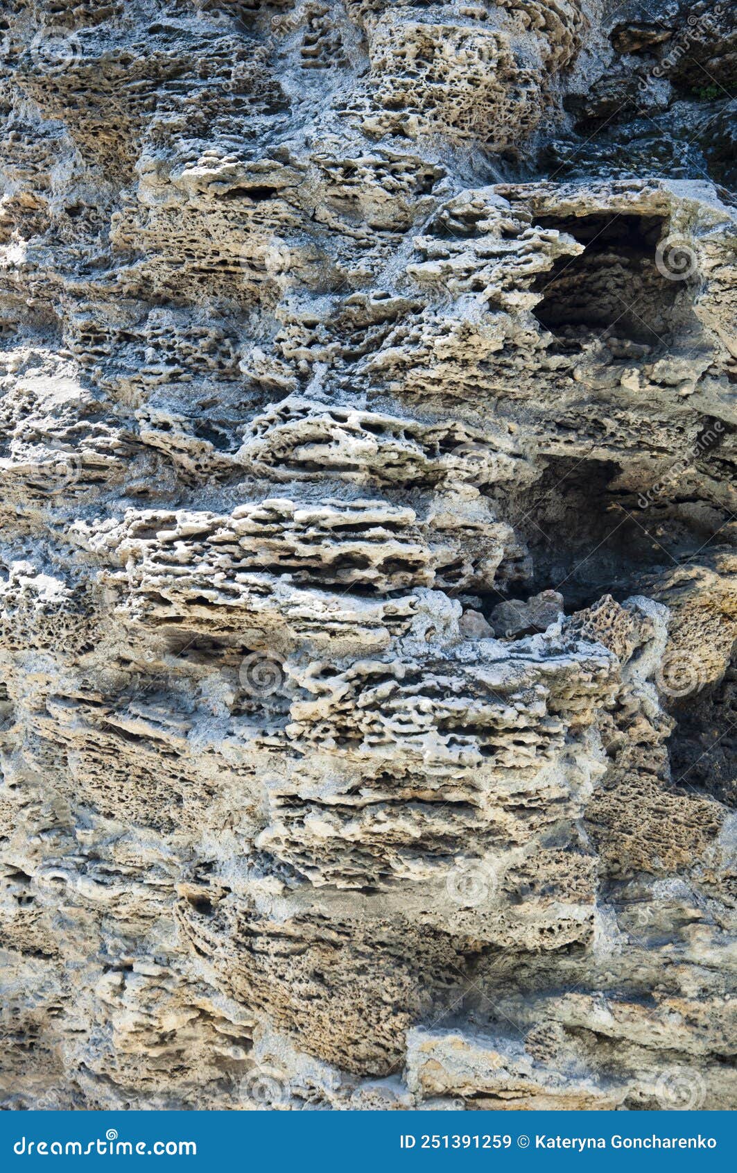 Natural Rocks with Porous Texture Abstract Background Stock Image ...