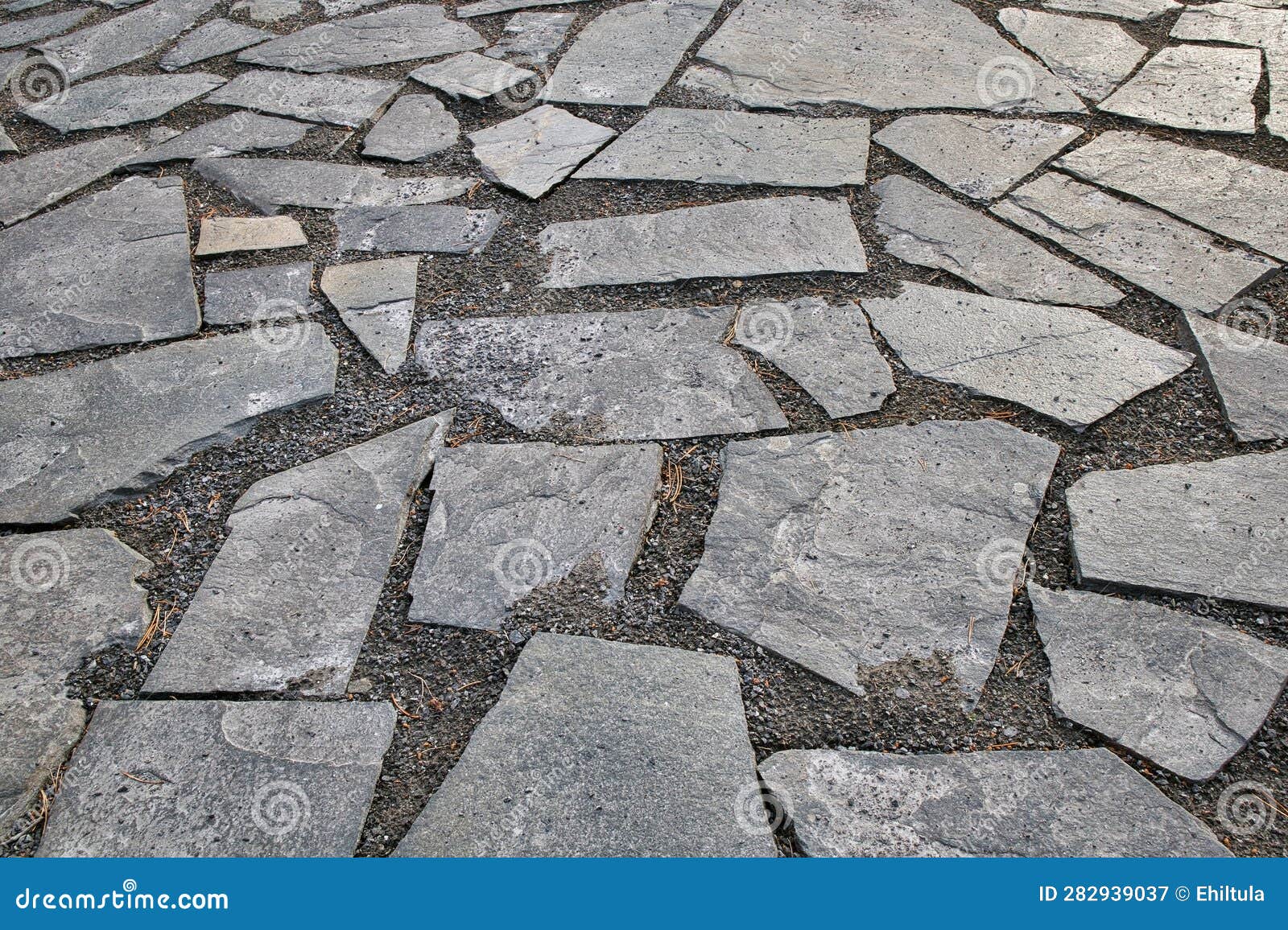 Natural Rough Paving Stones on Ground Stock Image - Image of street ...