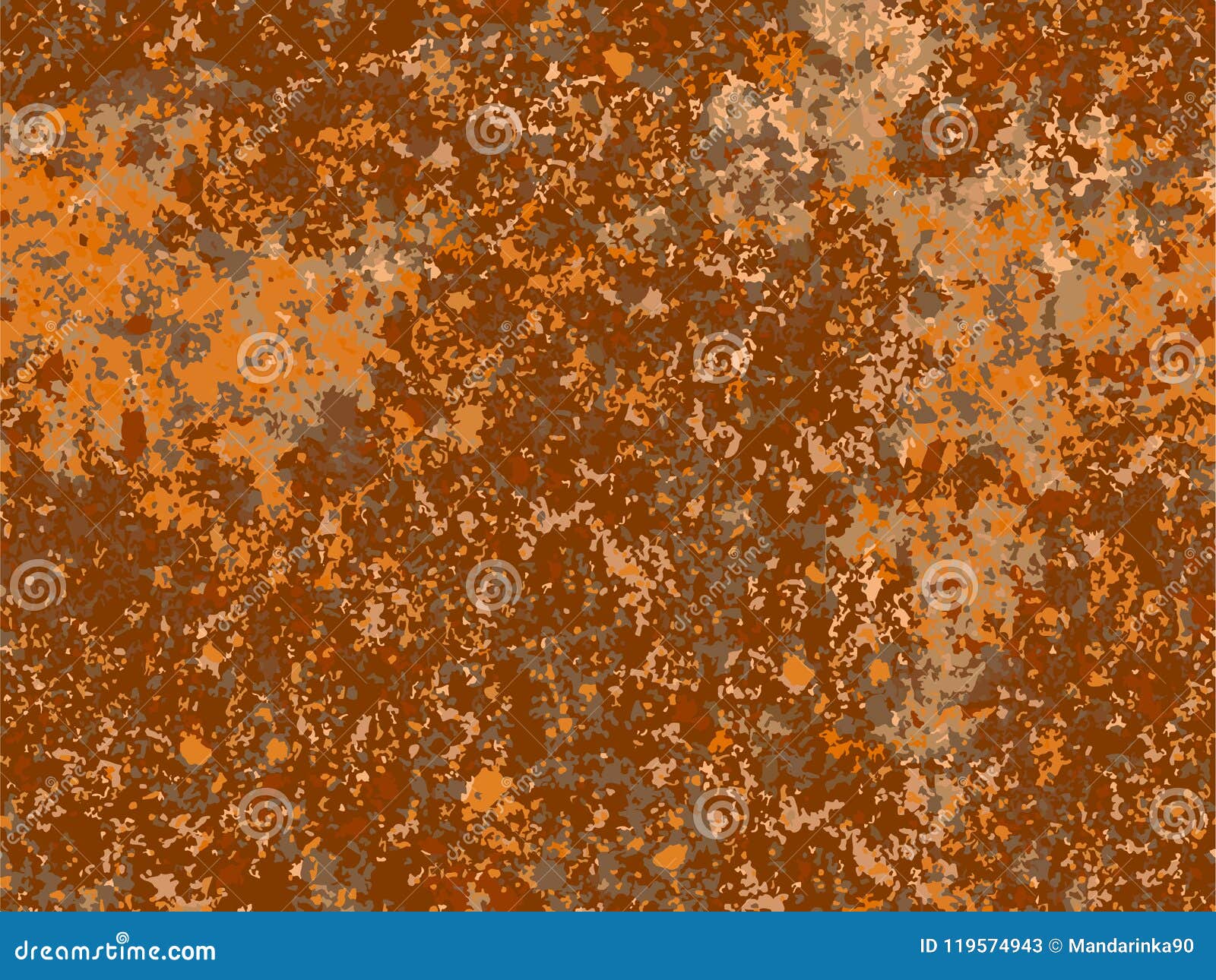 Natural Rusty Texture, Imitation of Rust Stock Vector - Illustration of ...