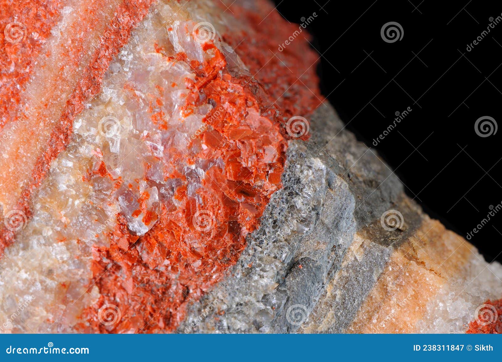 Natural Saline Deposits Close-up Stock Image - Image of deep, geology ...