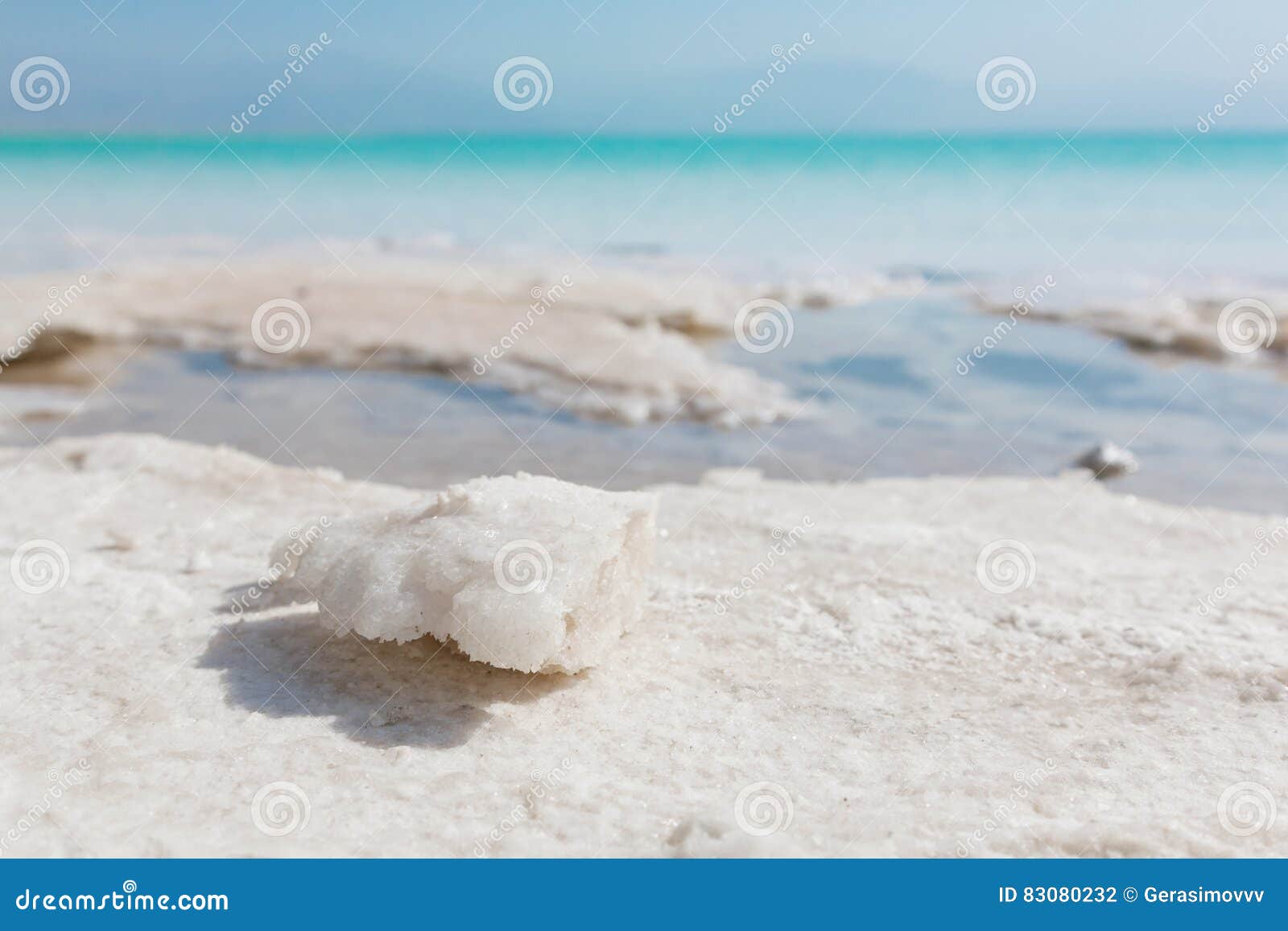 Natural Salt Crystals at the Dead Sea Stock Photo - Image of east ...