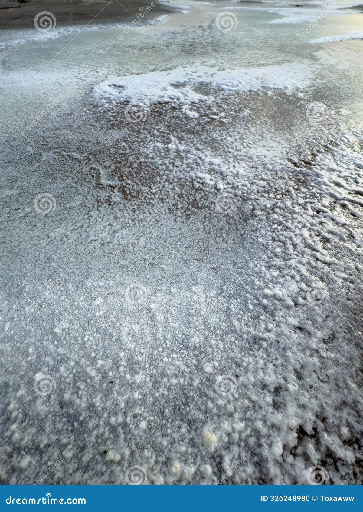 Natural Salt Formation on Flat Ground Surface Stock Photo - Image of ...