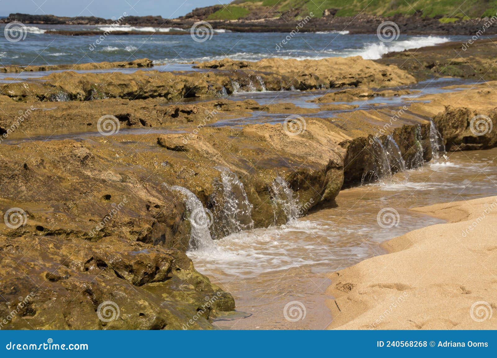 Natural salt pans stock photo. Image of beach, rock - 240568268