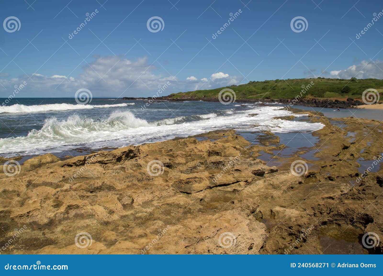 Natural salt pans stock image. Image of waves, coast - 240568271