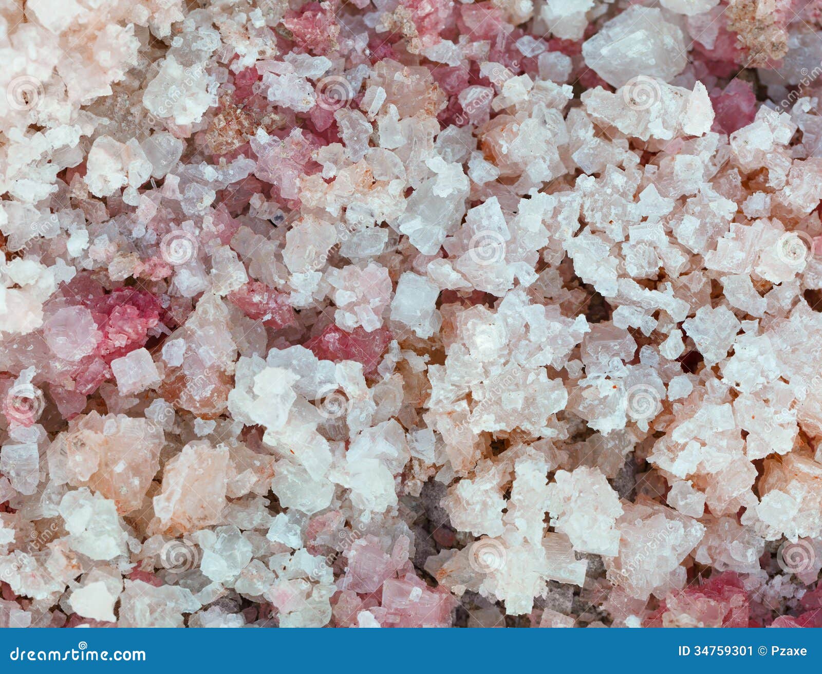 Natural Salt with Pink Crystals Close-up Stock Image - Image of detail ...