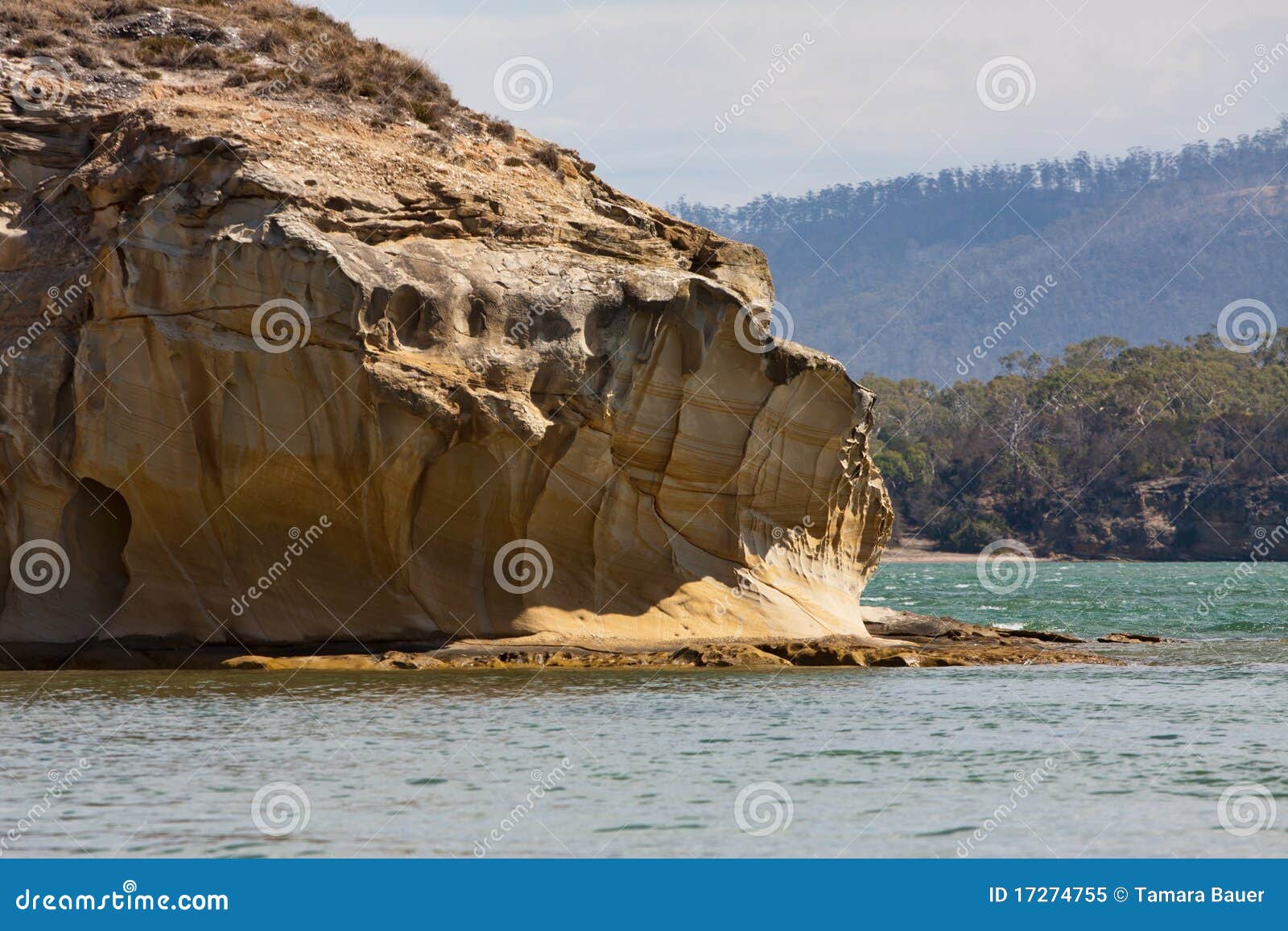 Natural Sandstone Cliff Formation Stock Image - Image of color, erosion ...