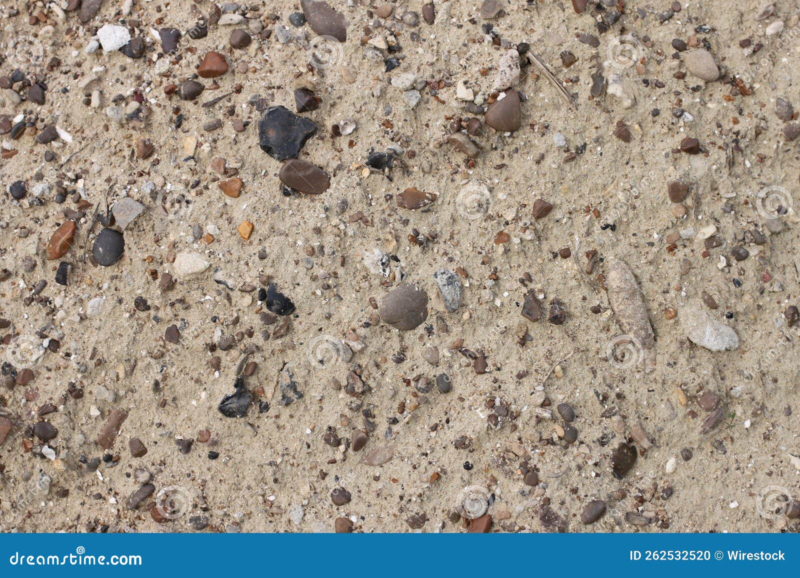 Natural Sandy Gravel Mixture Texture Background Stock Photo - Image of ...