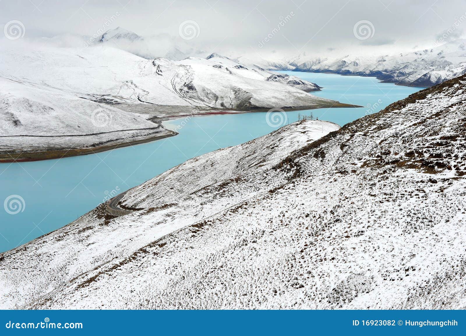 Natural Scenery of Tibet in Snow Stock Photo - Image of asia, himalaya ...