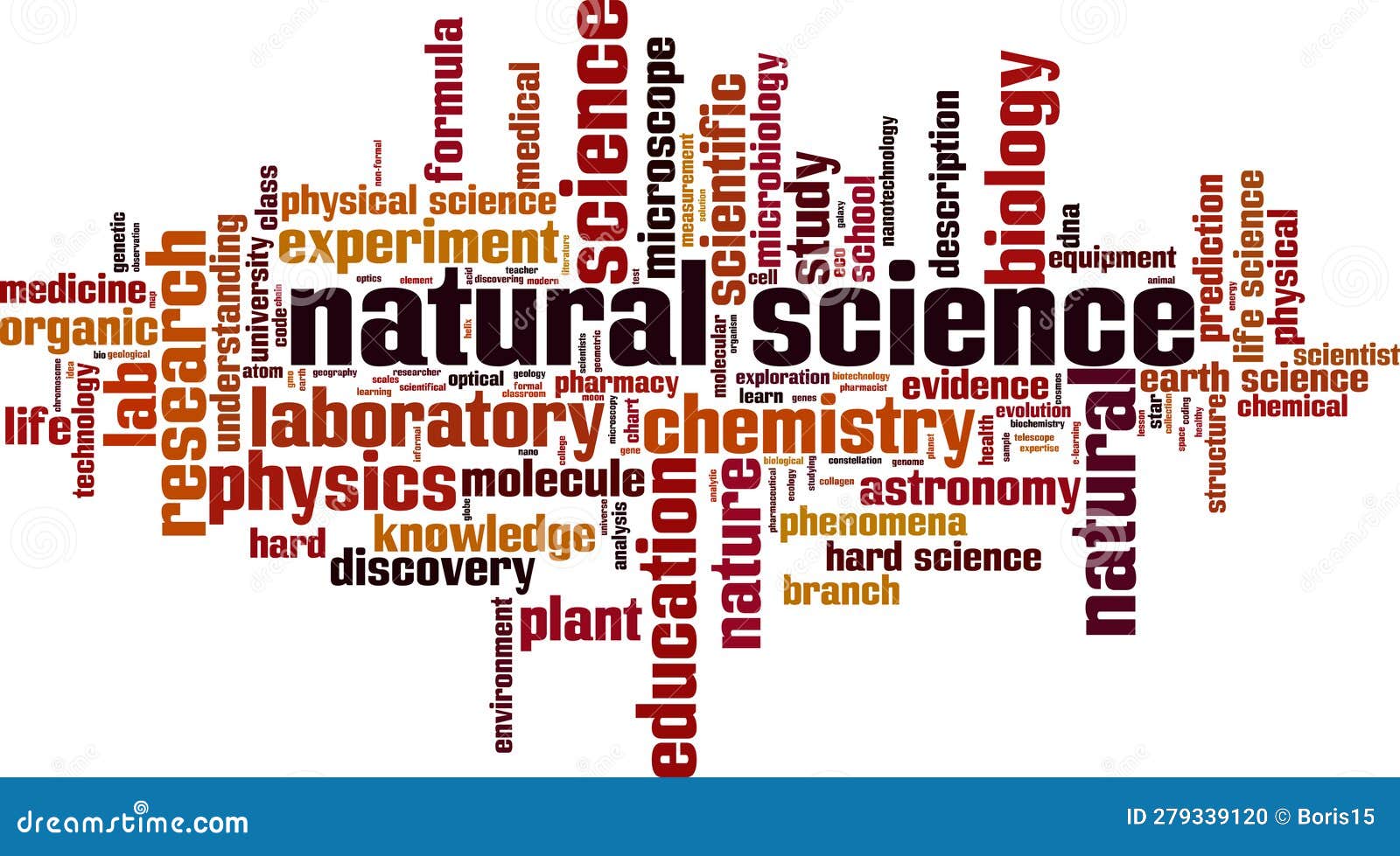 Natural science word cloud stock vector. Illustration of concept ...
