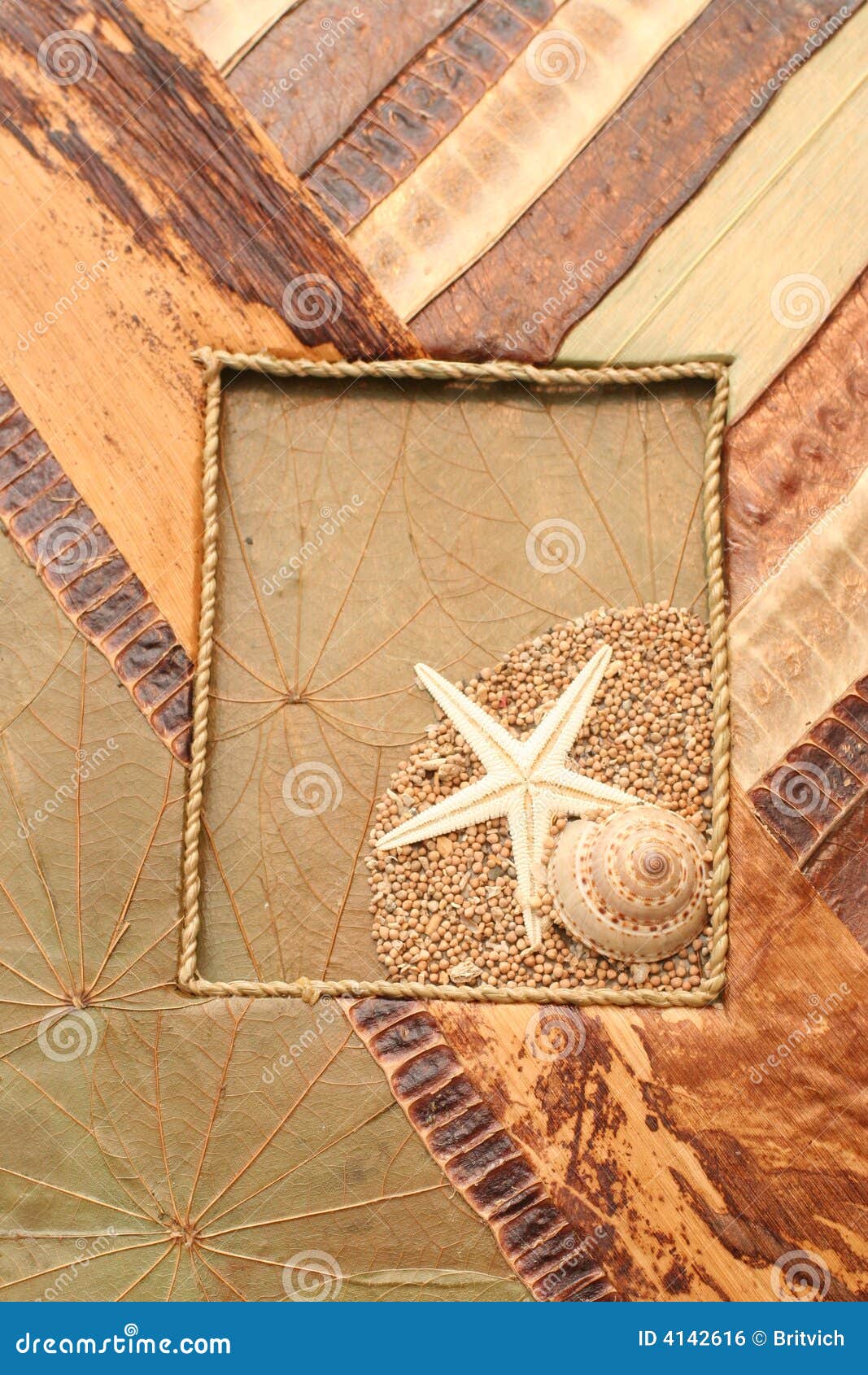 Natural Sea Frame stock photo. Image of sides, blocks - 4142616