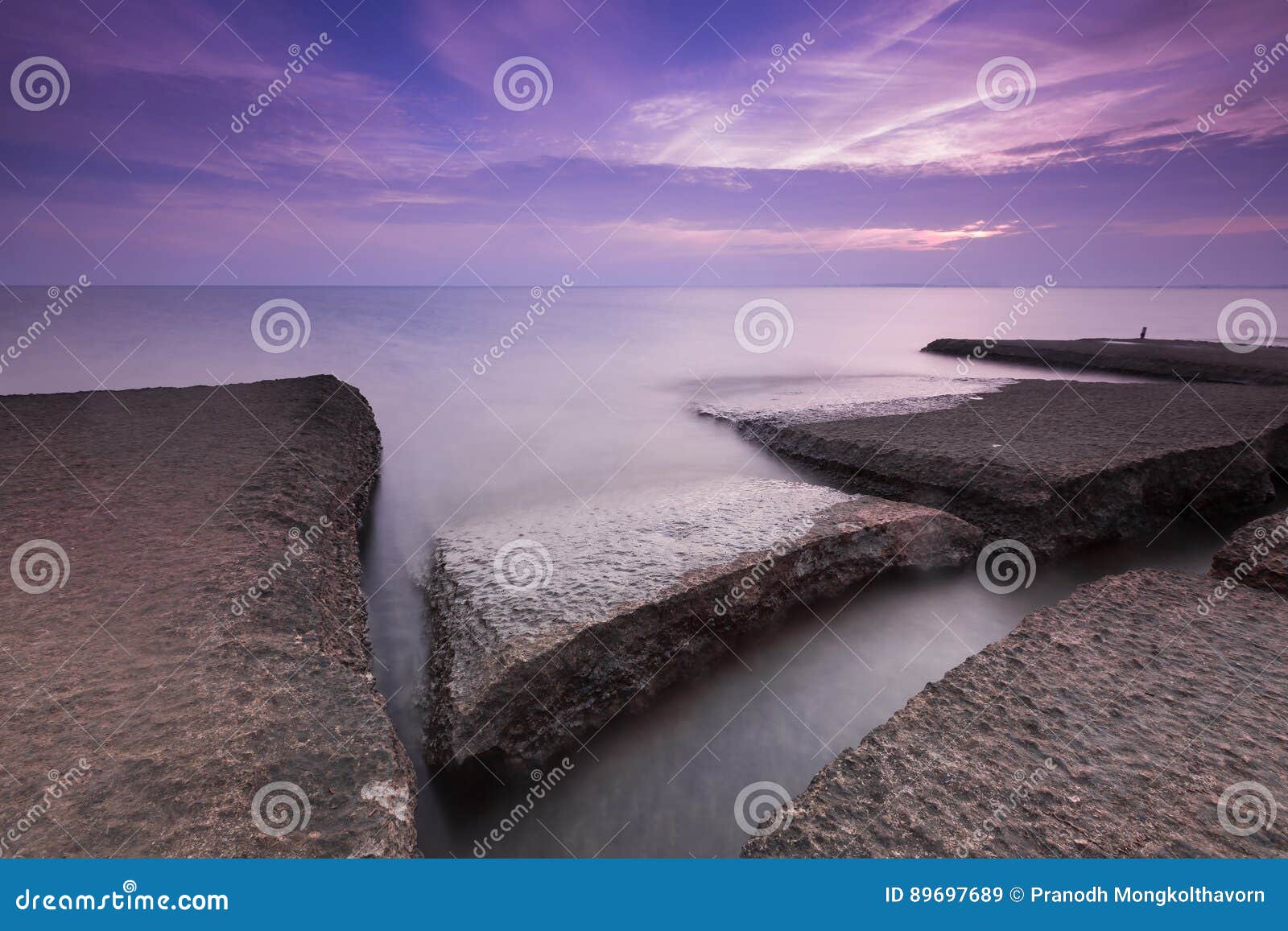 Natural Sea Rock on the Seacoast Stock Image - Image of colorful ...