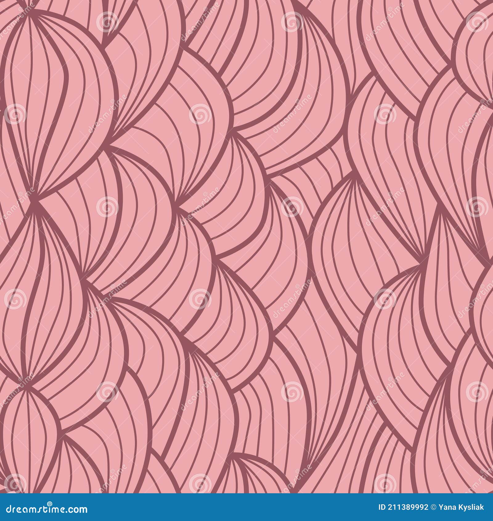 Vector Natural Seamless Calming Pattern. Stock Illustration ...
