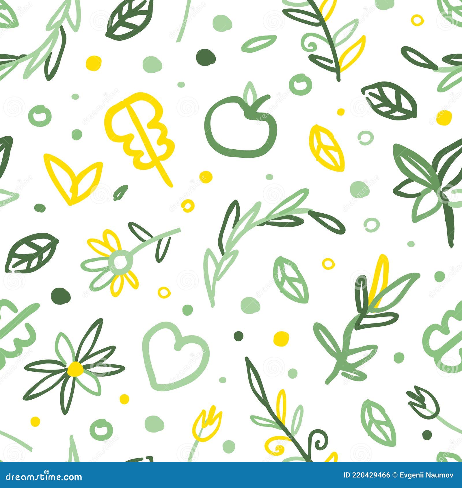 Natural Seamless Pattern Design, Eco Friendly Background, Wallpaper ...