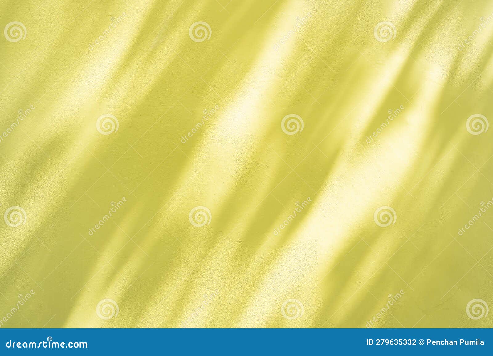 The Natural Shadow Overlay on Yellow Colored Grunge Wall Concrete ...