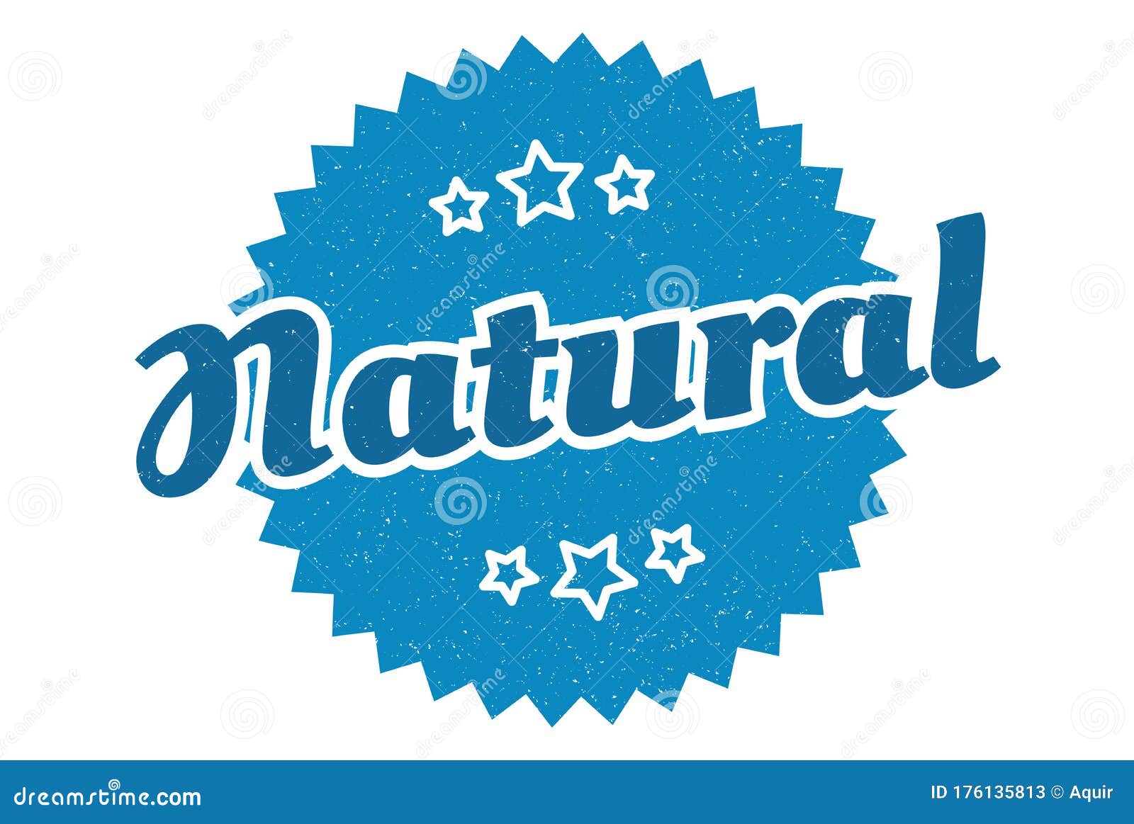 Natural Sign. Natural Vintage Retro Label Stock Vector - Illustration ...