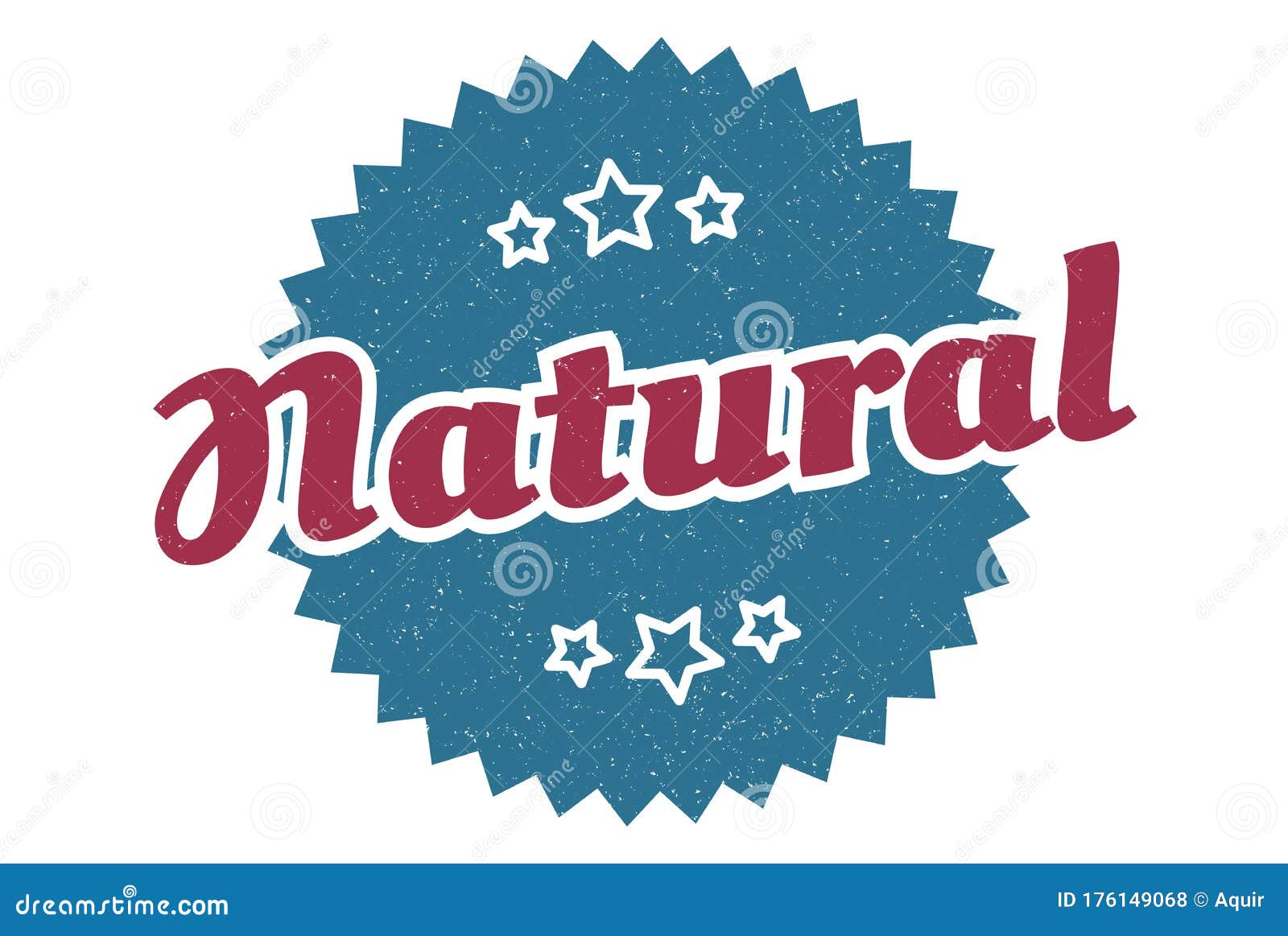 Natural Sign. Natural Vintage Retro Label Stock Vector - Illustration ...